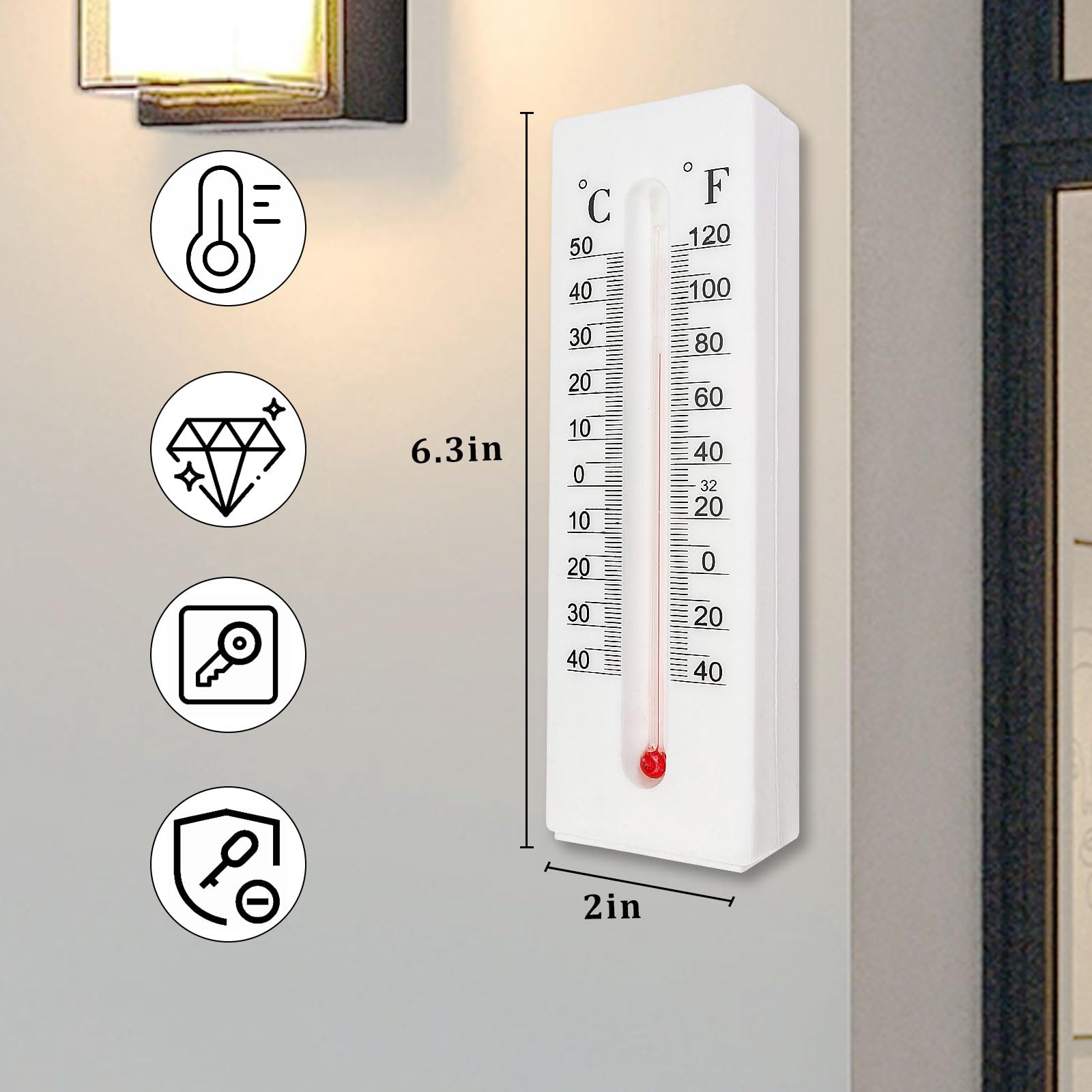 Snapklik.com : Key Cabinet Outdoor, Key Lock Box, Thermometer ...