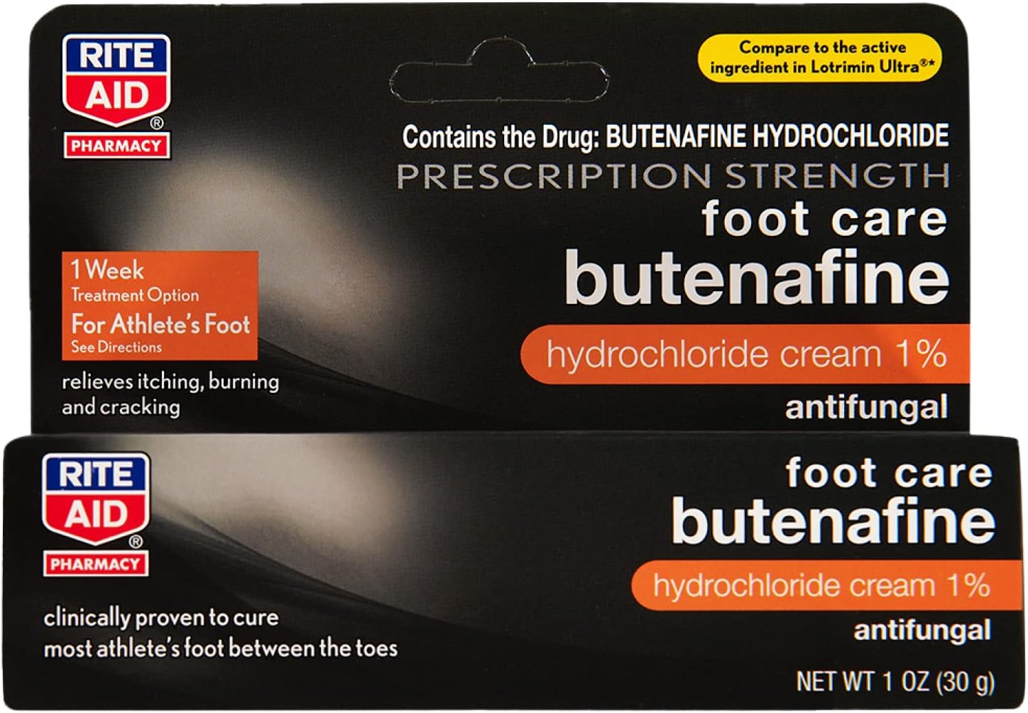 Amazon.com: Rite Aid Prescription Strength Foot Care Butenafine Cream ...