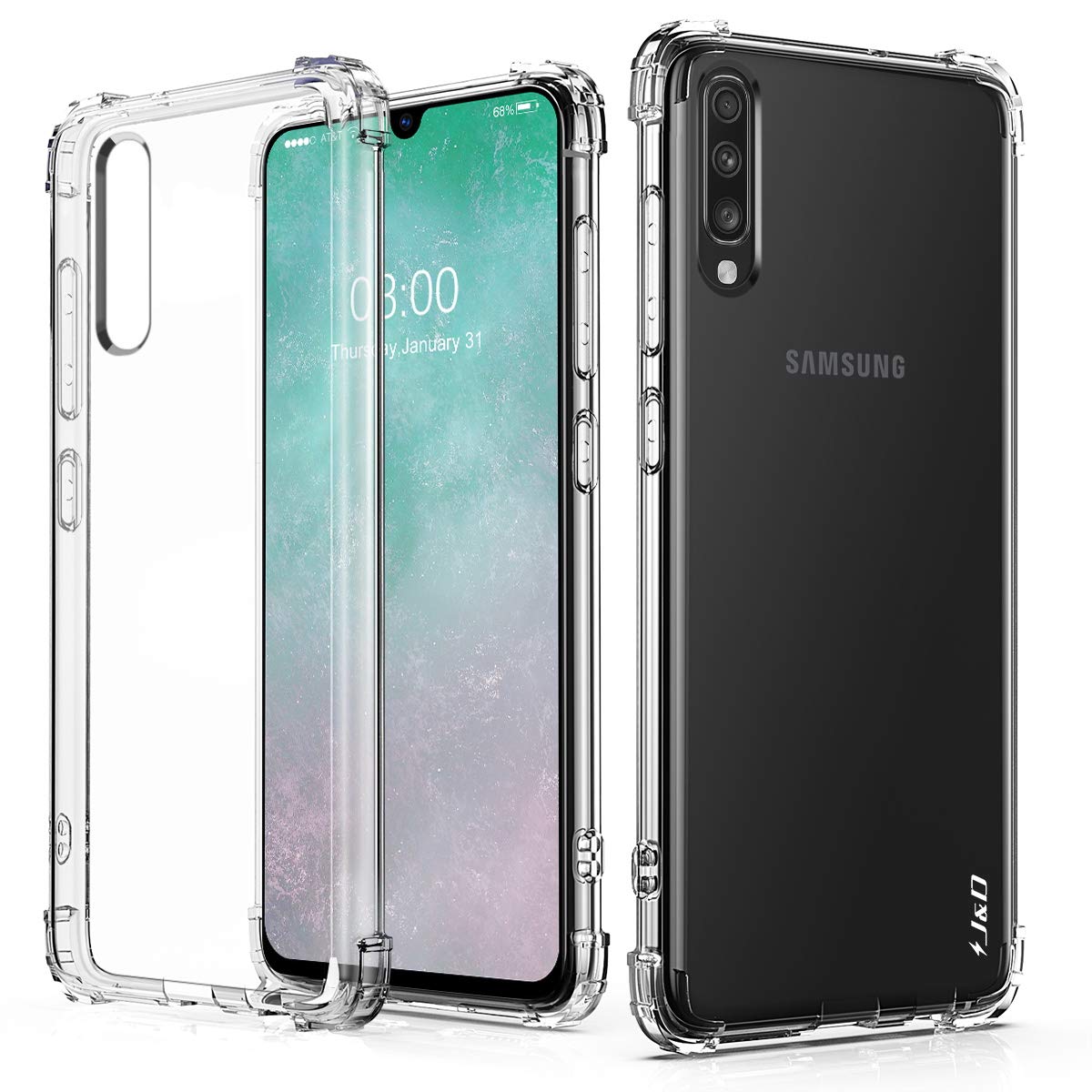 Amazon.com: J&D Case Compatible for Galaxy A70 Case, [Corner Cushion ...