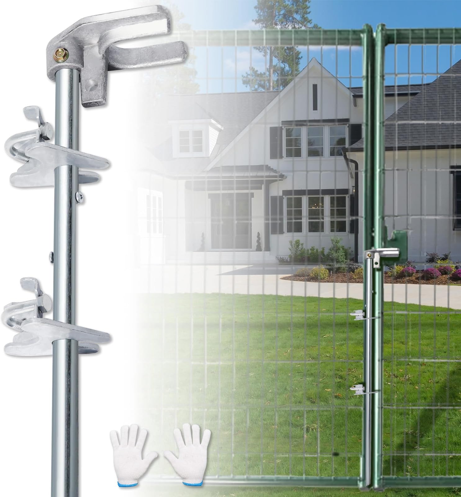 Amazon.com: Zonon Chain Link Gate Latch for 1-5/8" and 1-7/8" Chain ...