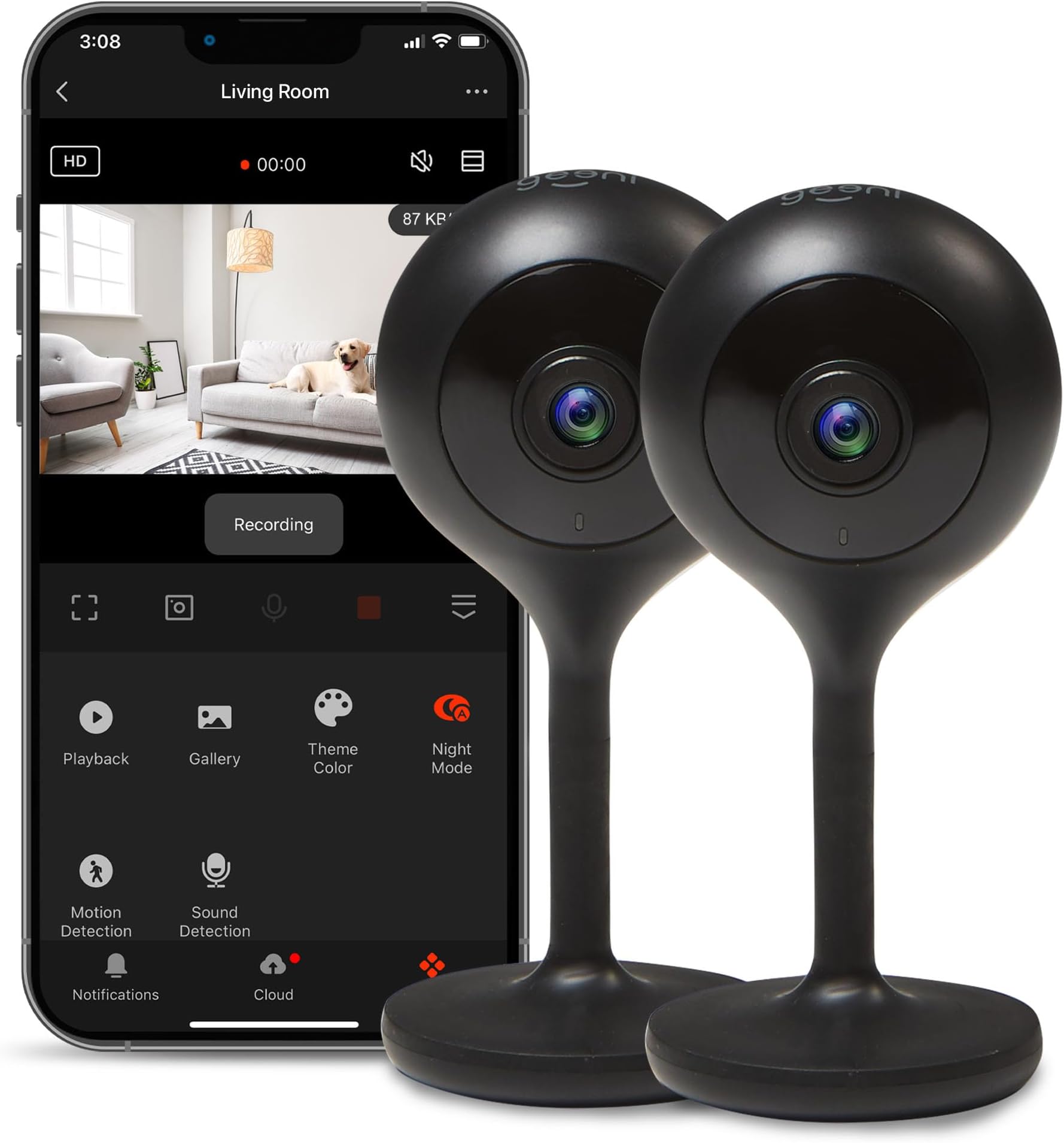 Amazon.com : Geeni Hawk 3 WiFi Outdoor Security Cameras, 1080p HD Smart ...