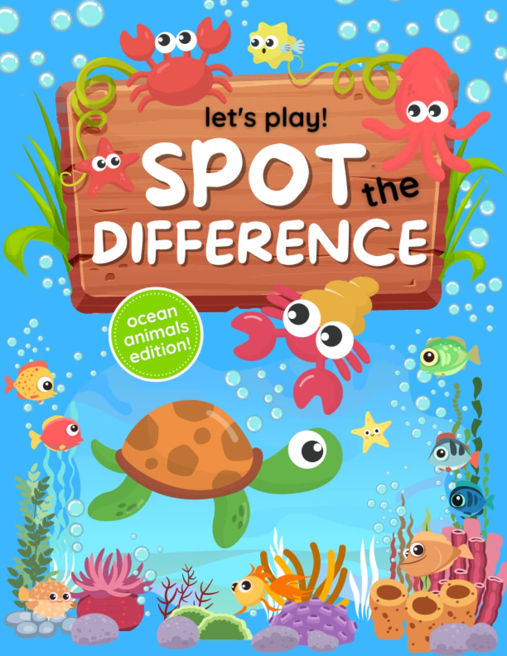 Spot the Difference for Kids: Seek & Find: Ocean Animals Edition: Press ...