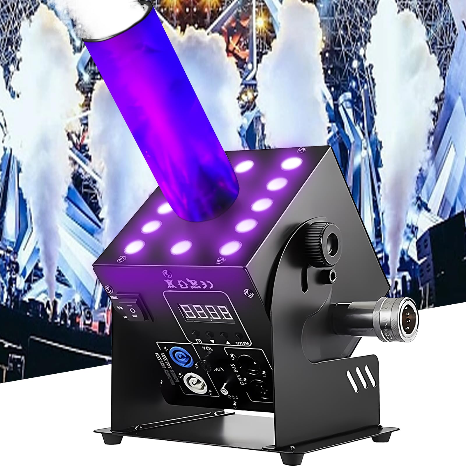 Amazon.com: LED CO2 Jet Machine, LCD Display Stage Fog Machine, DMX ...
