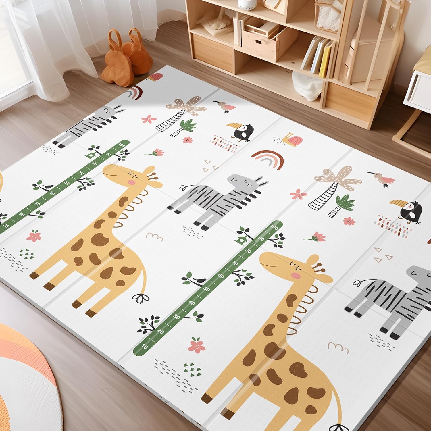 Amazon.com : XL Baby Play Mat for Floor, PIGLOG 79" x 71" Foam Play Mat ...