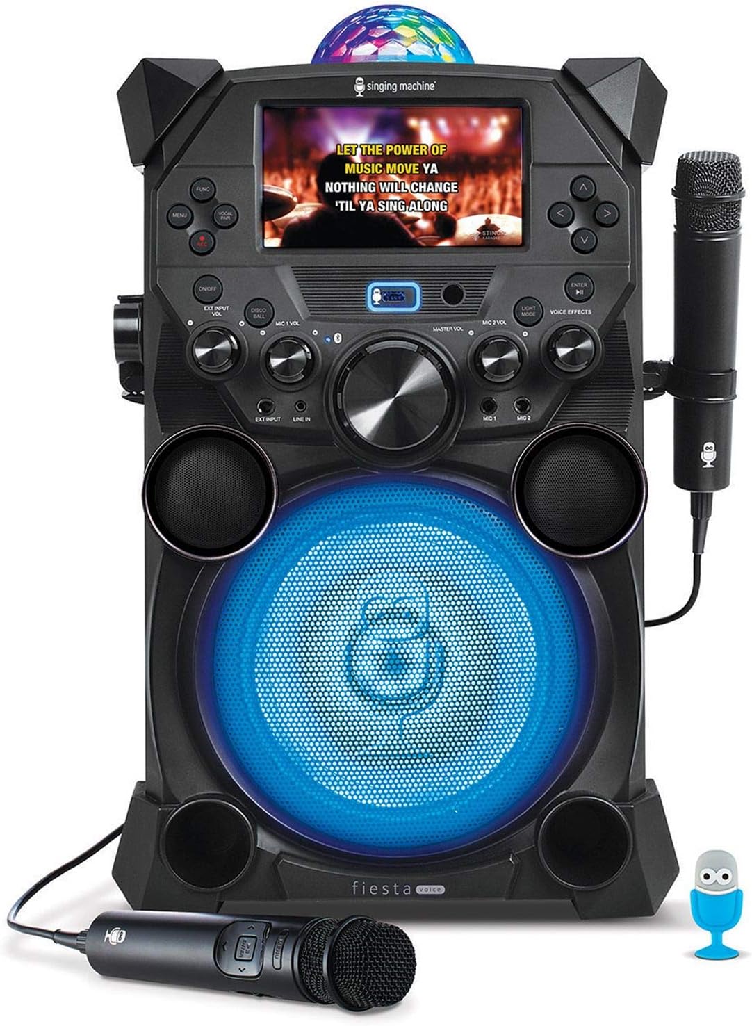 Amazon.com: Singing Machine SDL9040 Fiesta Voice Bluetooth Karaoke ...