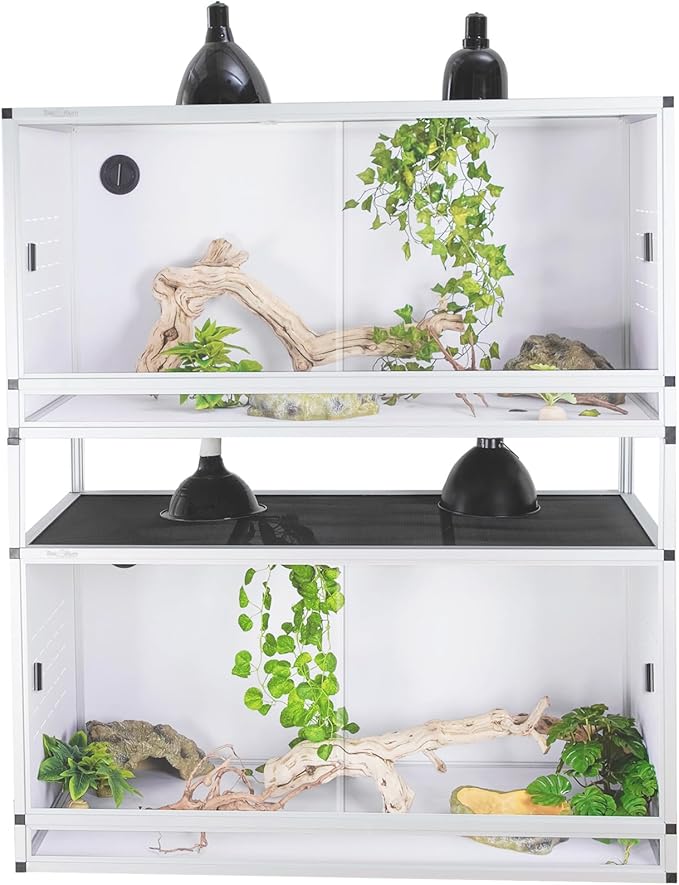 Amazon.com : Stackable PVC Reptile Enclosure 40''x16''x16'' ToxiRium ...