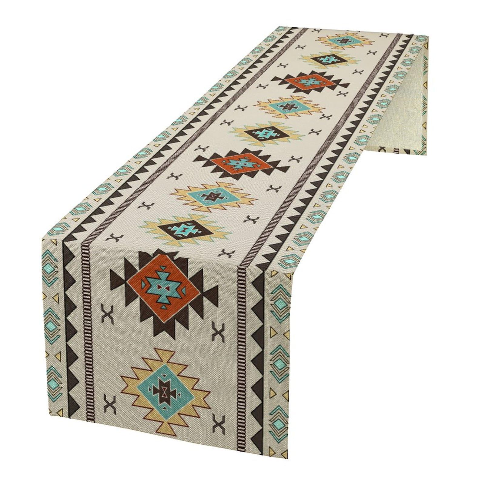 Amazon.com: Aztec Southwest Table Runner,Ethnic Style Design Geometric ...