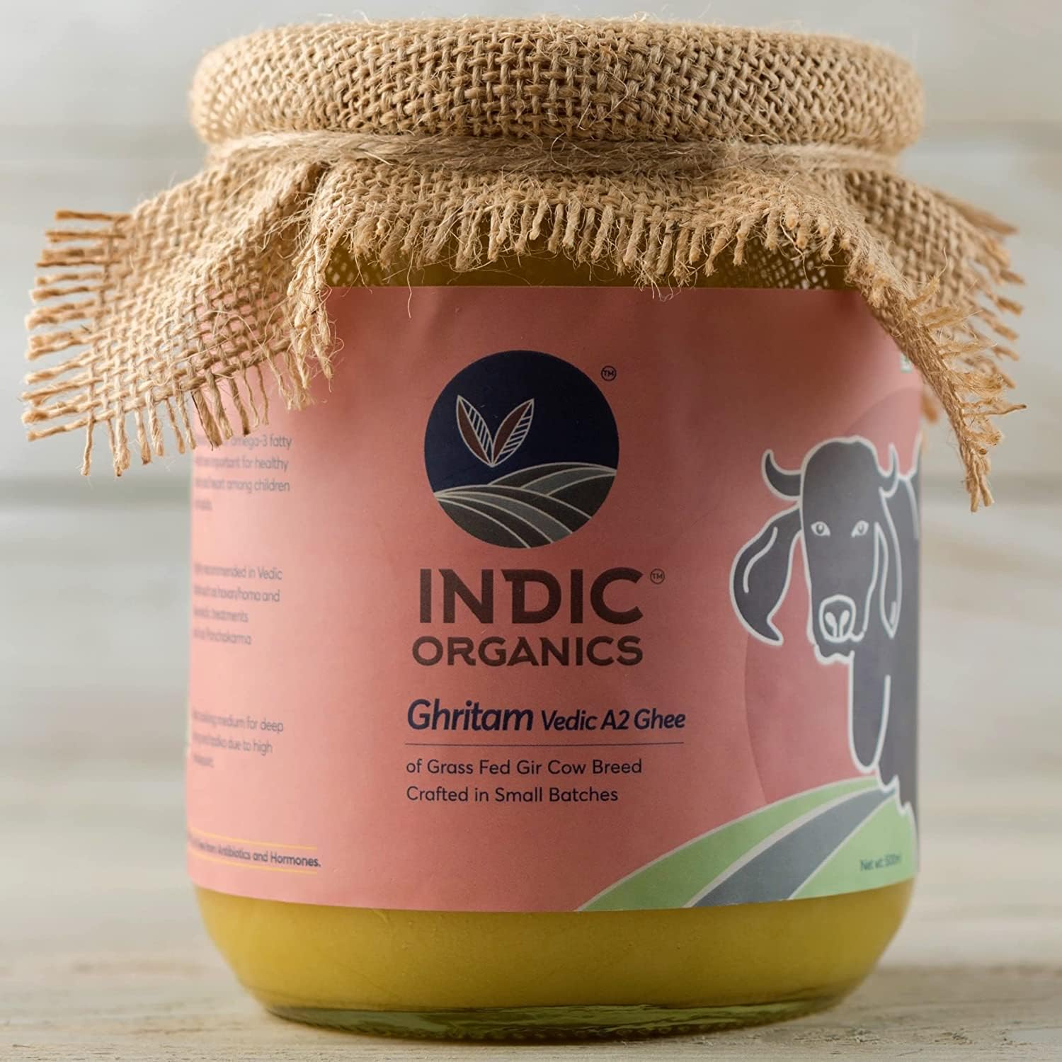Amazon.com : Vrindavan Pure Cow Desi Ghee .473 Litre (16 Fl OZ ...