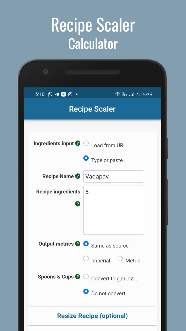 Recipe Scaler - App on Amazon Appstore