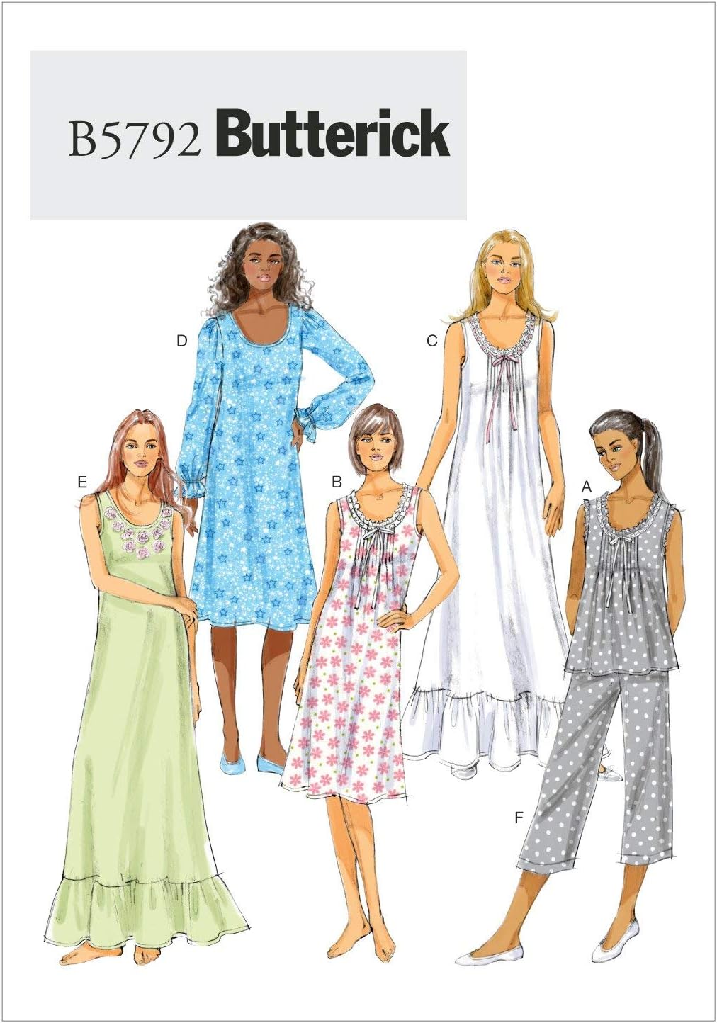 Amazon.com: Simplicity Womens Pajamas and Nightgown Sewing Pattern ...