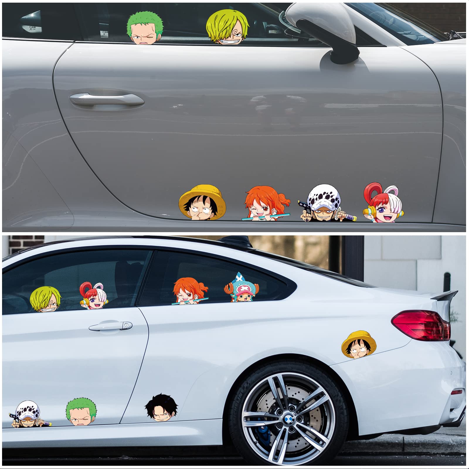 Snapklik.com : 16 Pcs Anime Car Decals For Motorcycle Vehicle Trunk ...