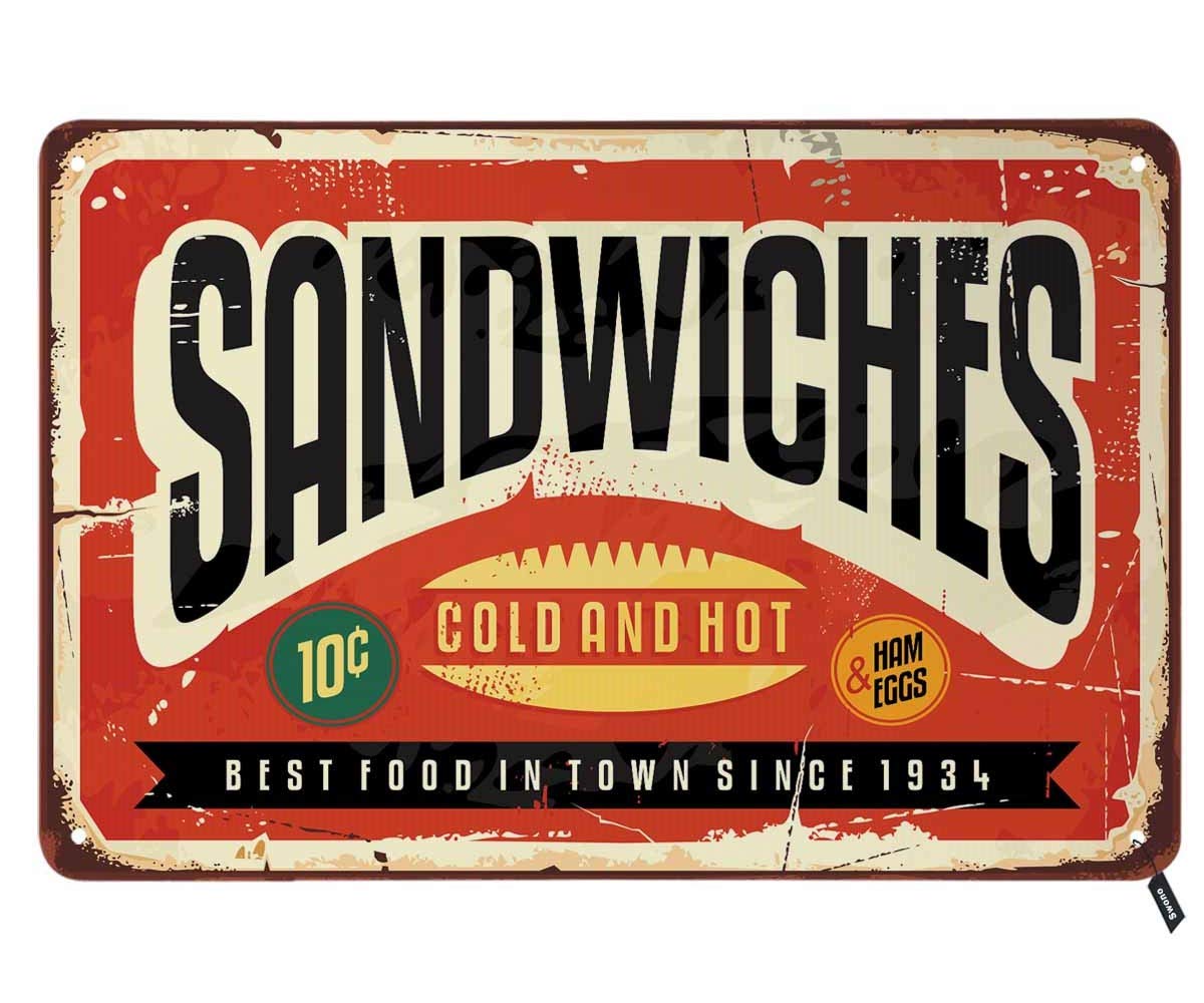 Vintage Food Sign Seafood Restaurant Vintage Sign Vector Image