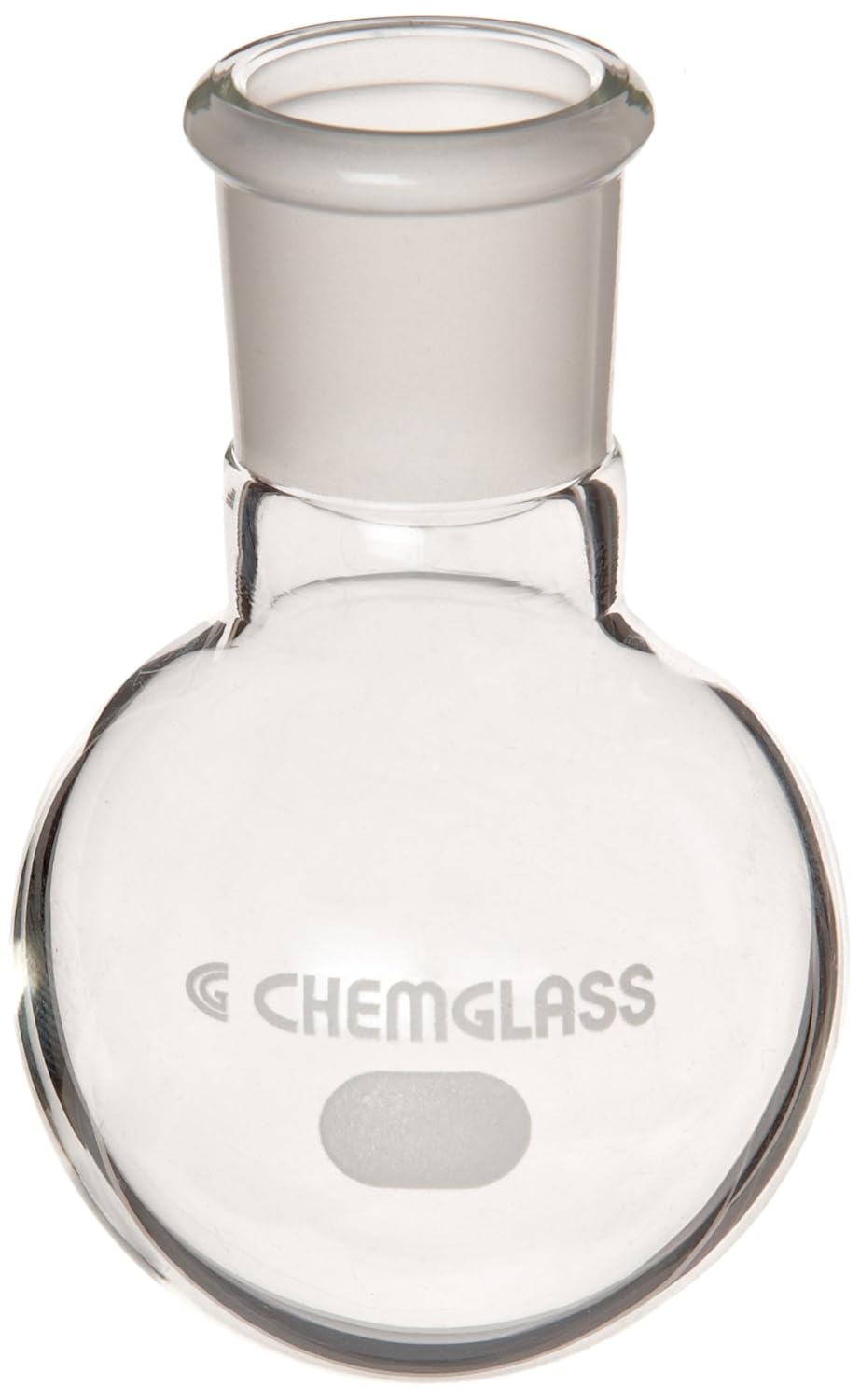 Chemglass CG-1506-89 Glass 50mL Heavy Wall Single Neck Round Bottom ...