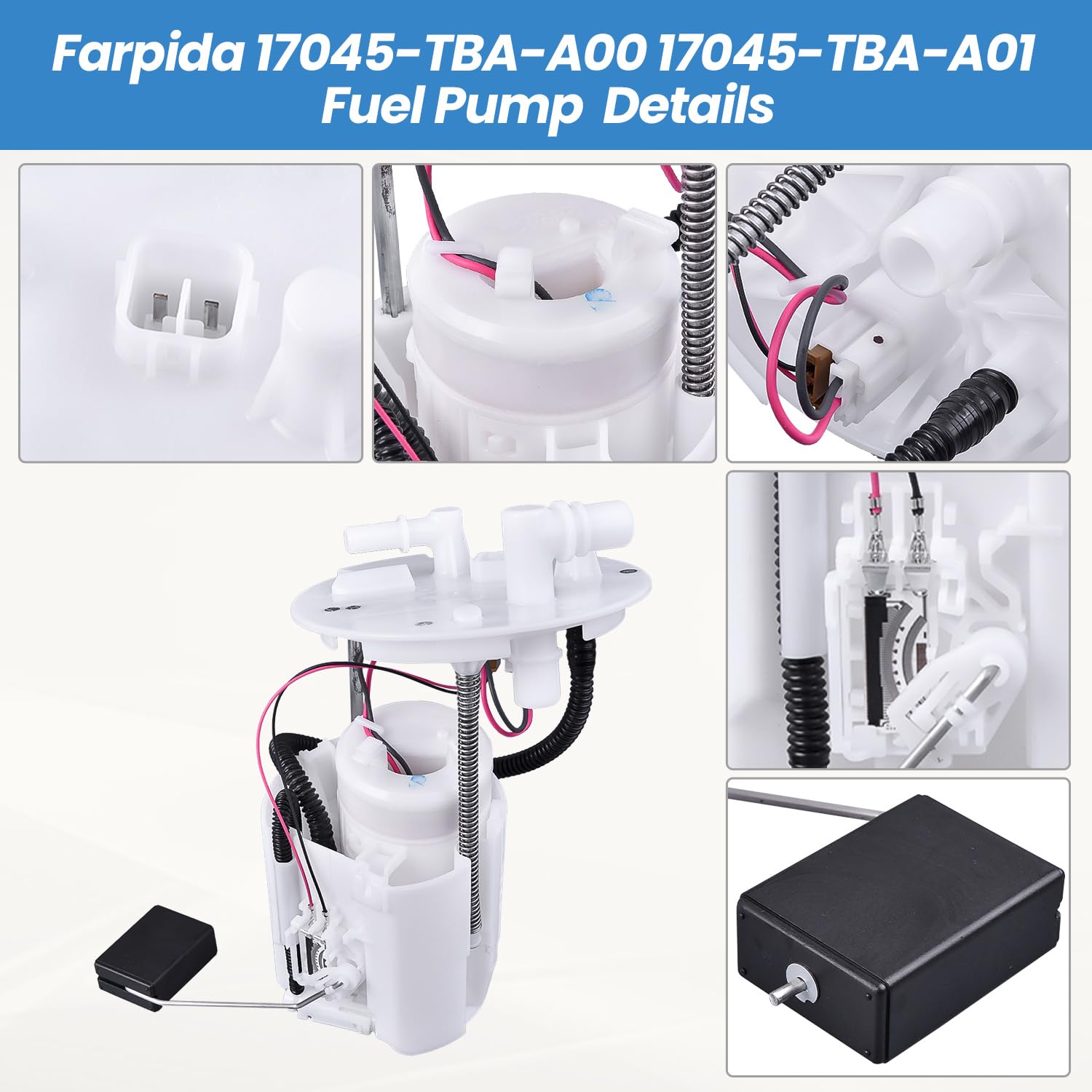 Snapklik.com : Farpida 17045-TBA-A00 17045-TBA-A01 Fuel Pump Module ...