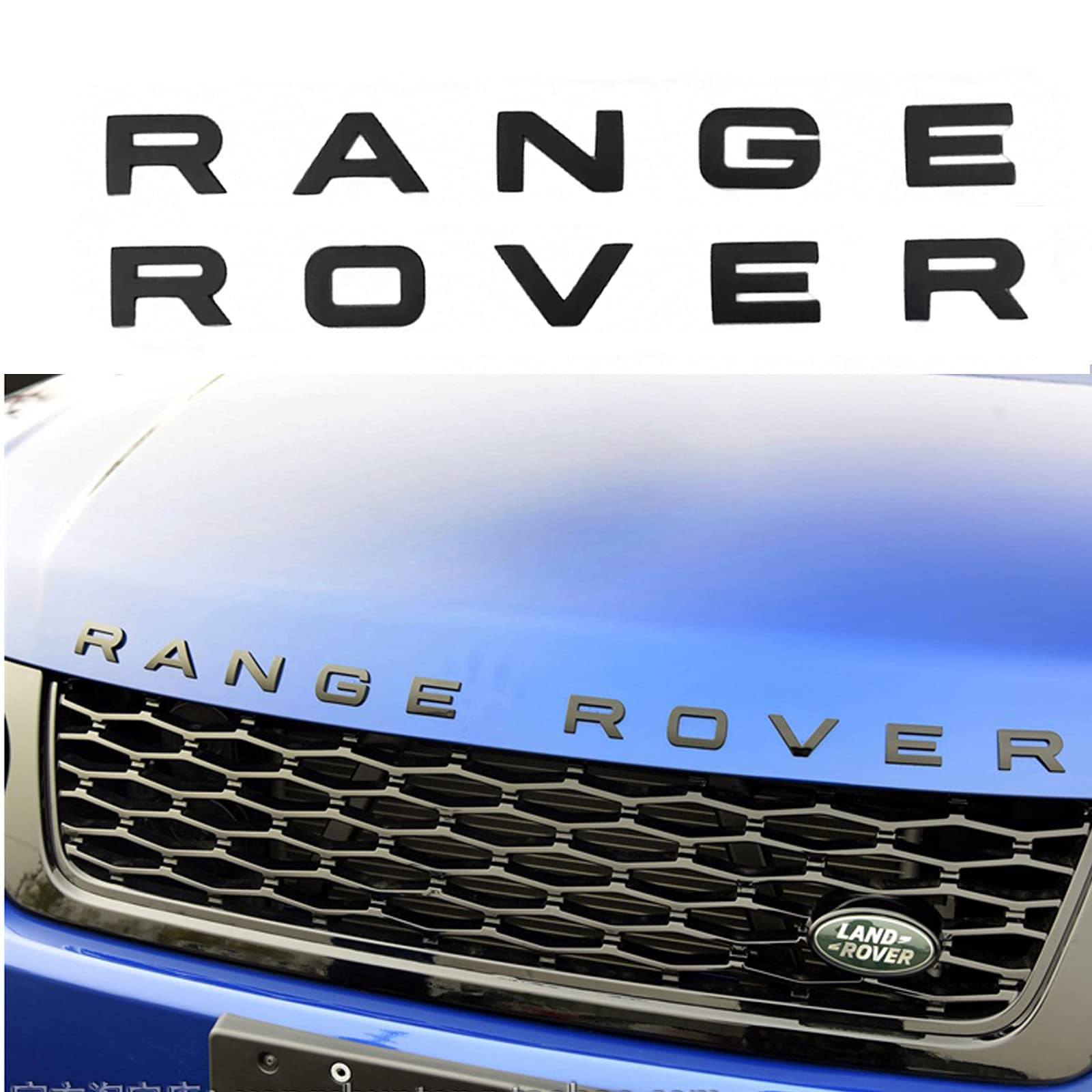 1pcs 3d Head Cover Hood Front Letters Emblem Sports Line | Desertcart ...