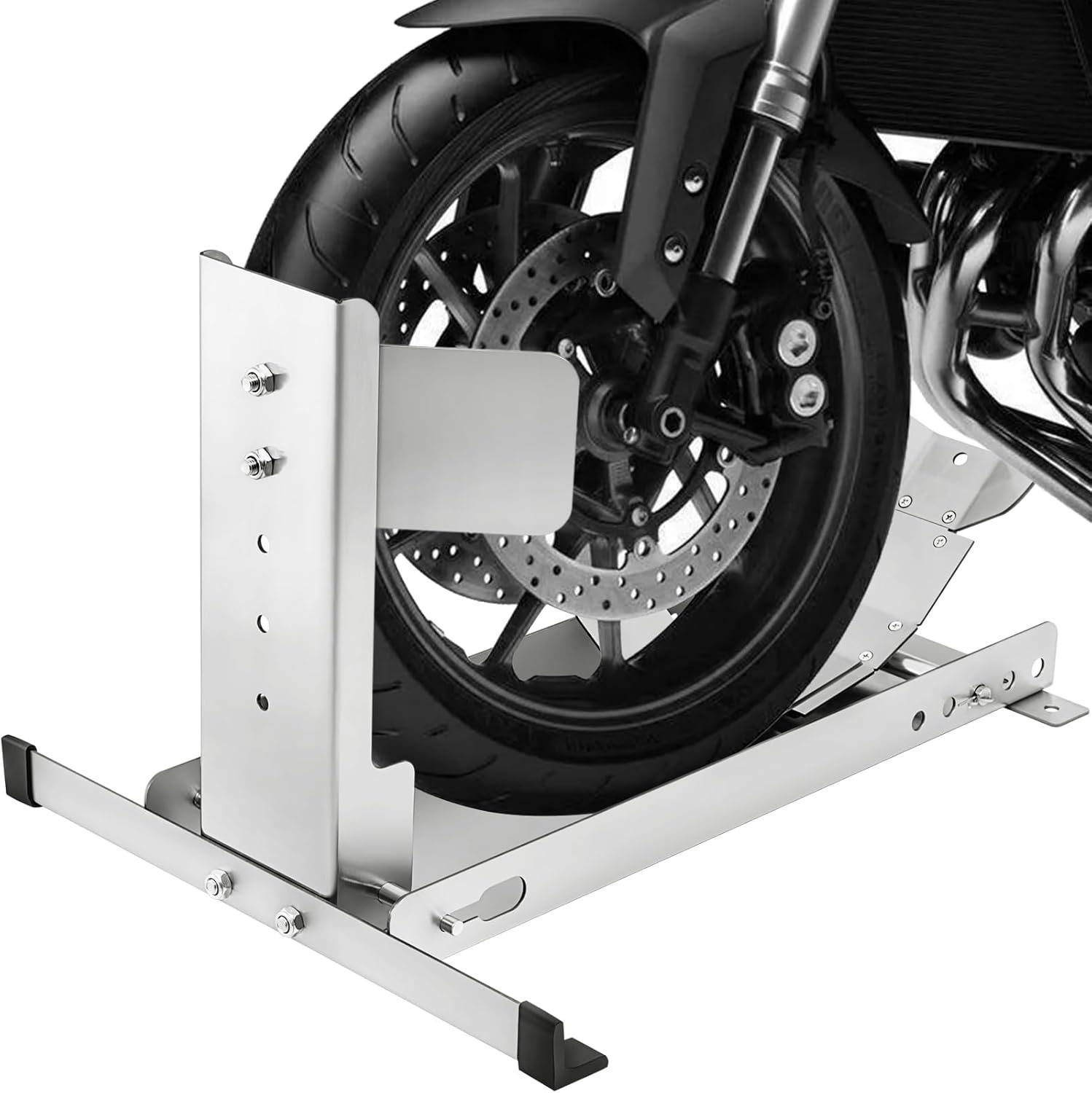 Amazon.com: CIRONBOW Stainless Steel Motorcycle Wheel Chock Stand ...