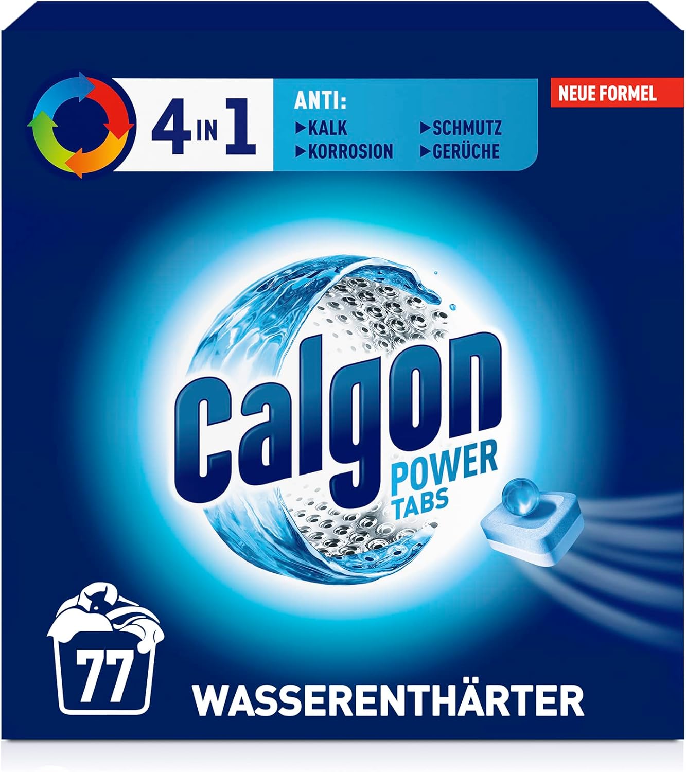 Amazon.com: Calgon 4-in-1 Power Tabs - 77 Tabs | Water Softener Tablets ...