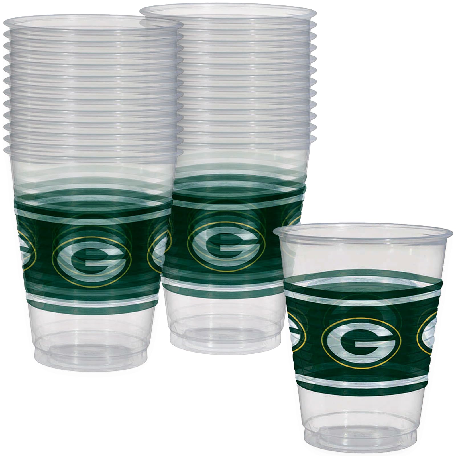 Amazon.com: Green Bay Packers Plastic Cups (Pack of 25) - 16 oz ...