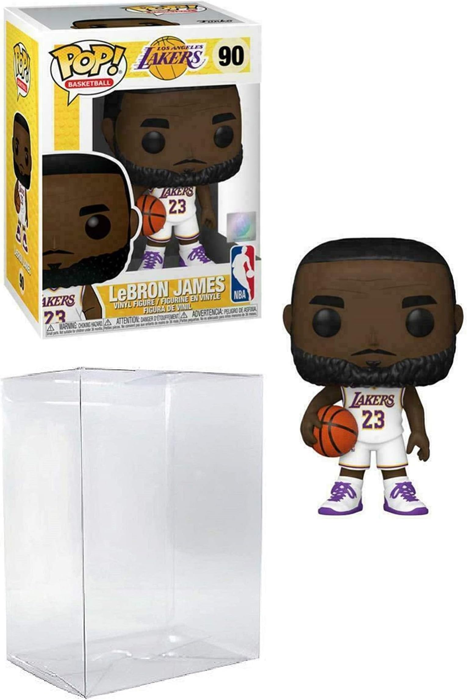 Amazon.com: Funko POP NBA: Lakers - Lebron James (White Uniform) 3.75 ...