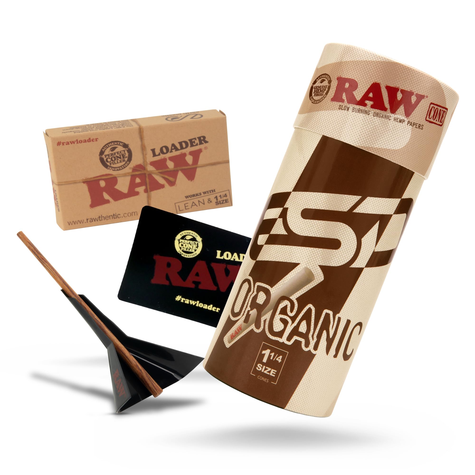 Amazon.com: RAW Cone Loader for 1 1/4 Cones + RAW Organic 1 1/4 50 ...