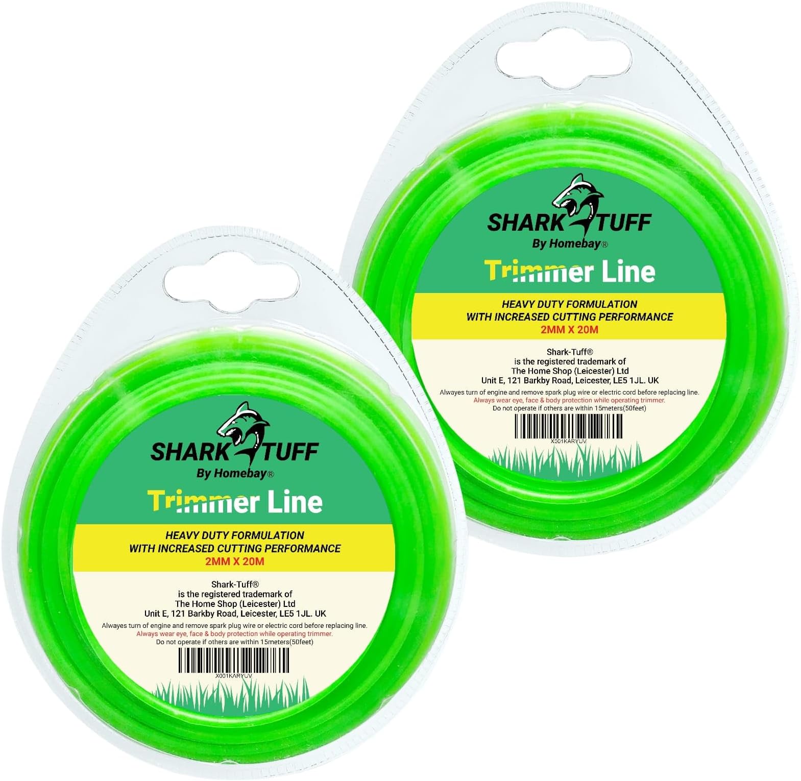 SOL 2pk Trimmer Line 20m x 1.6mm Blue Strimmer Wire, Durable and ...