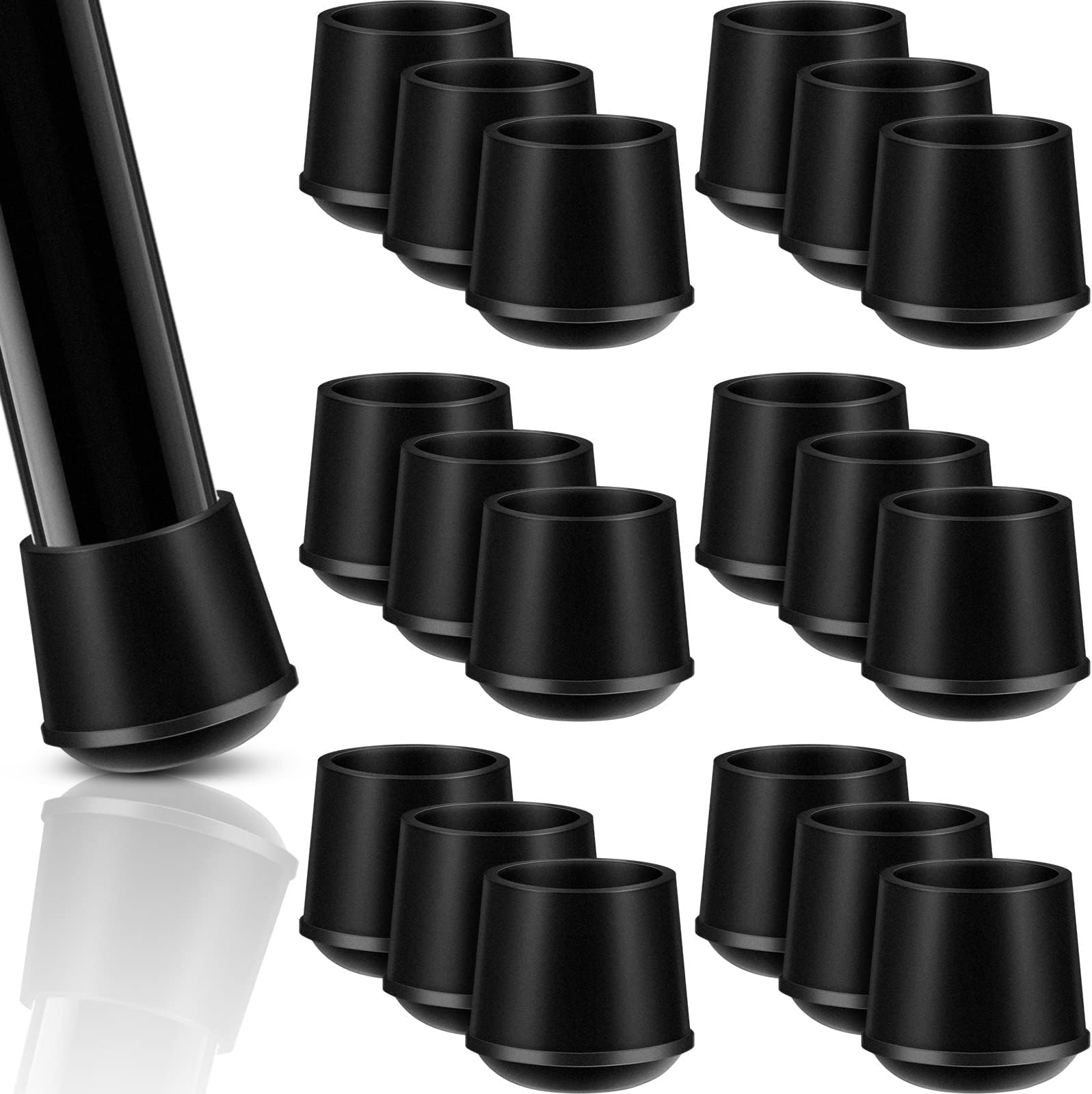 Amazon.com: Shepherd Hardware 8622E Leg Tips 1-Inch Inside Diameter ...