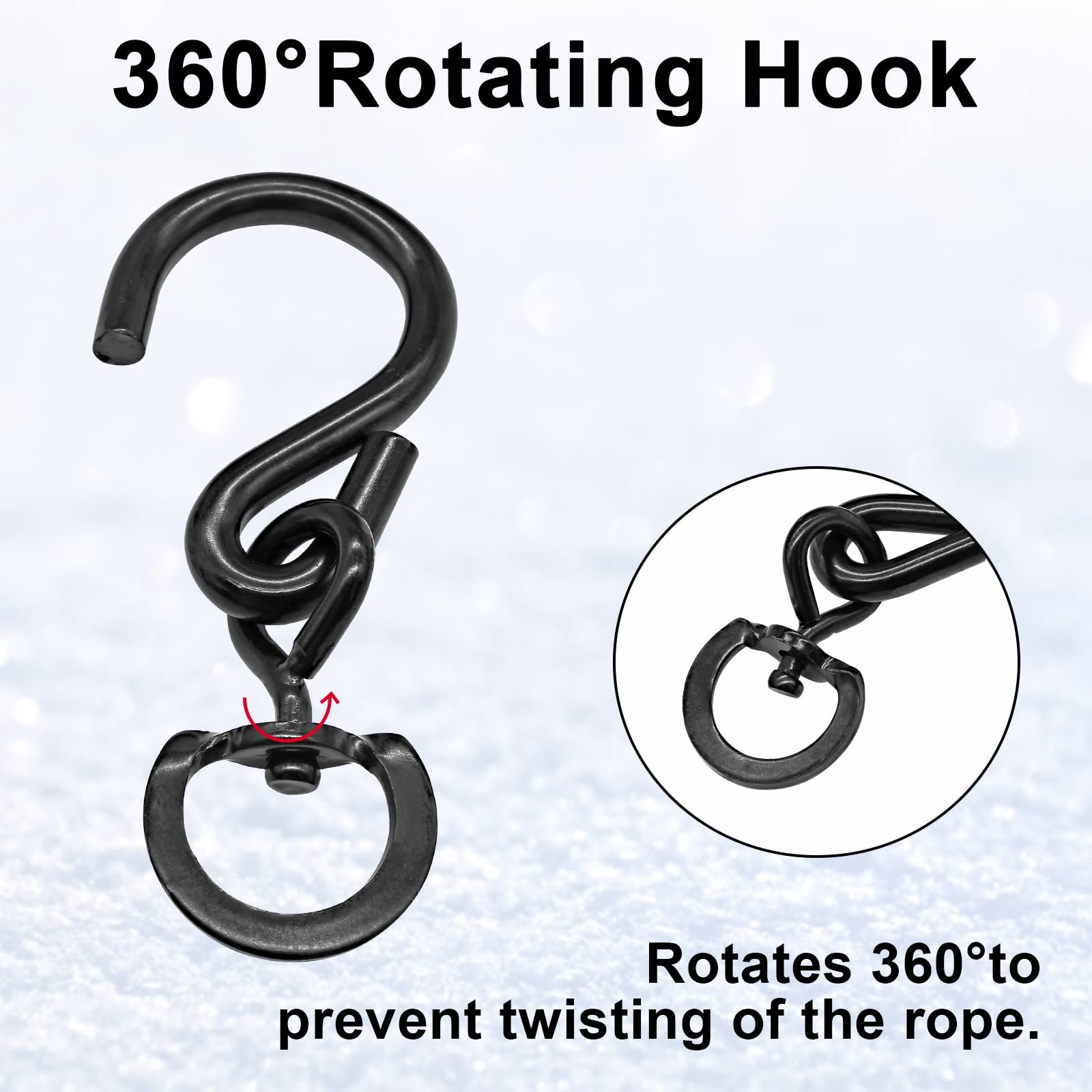 Snapklik.com : Swivel Hooks For Hanging Plant, Heavy Duty Dual ...