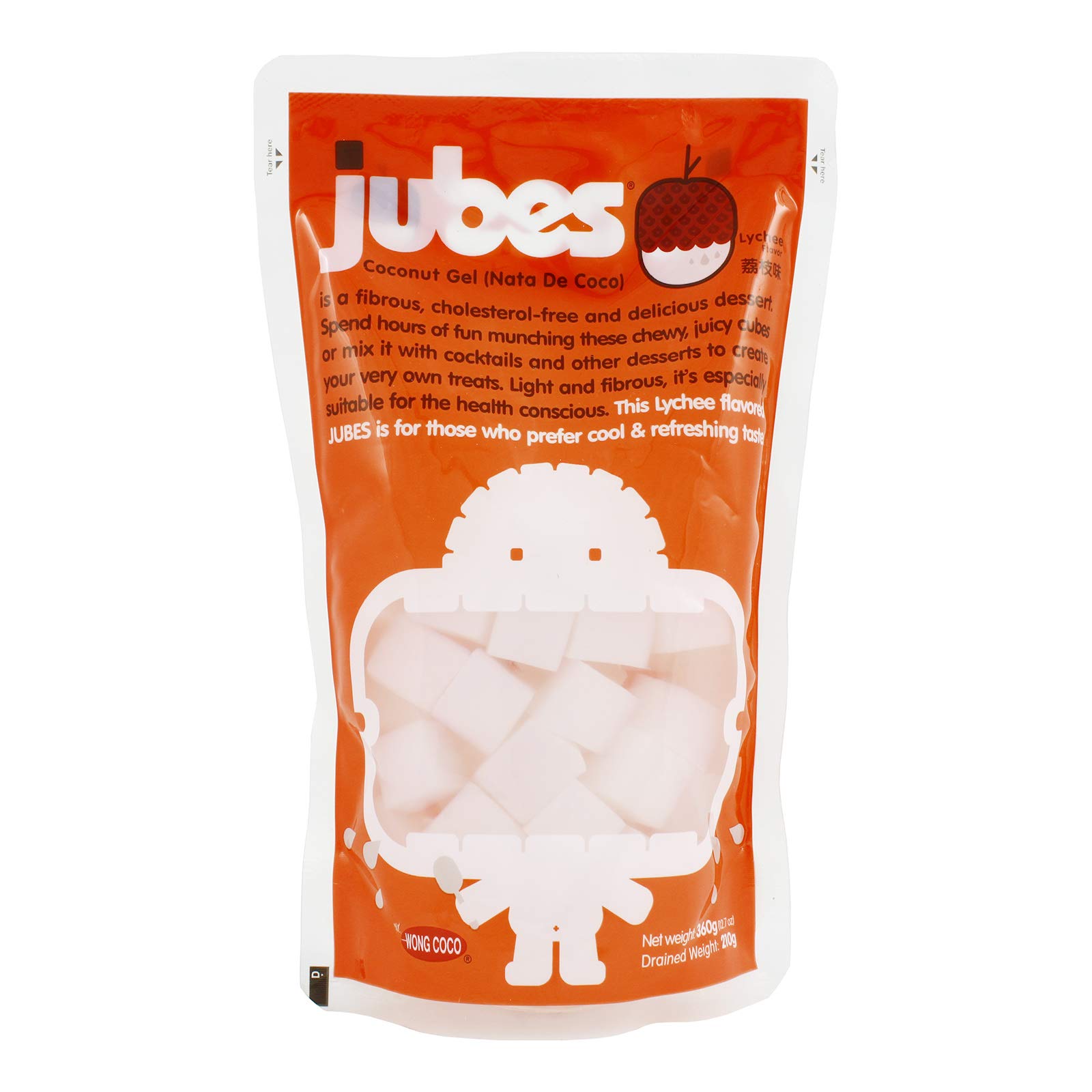 Amazon.com: Jubes Nata De Coco - Coconut Gel 12.7oz [Pack of 6] (Lychee ...
