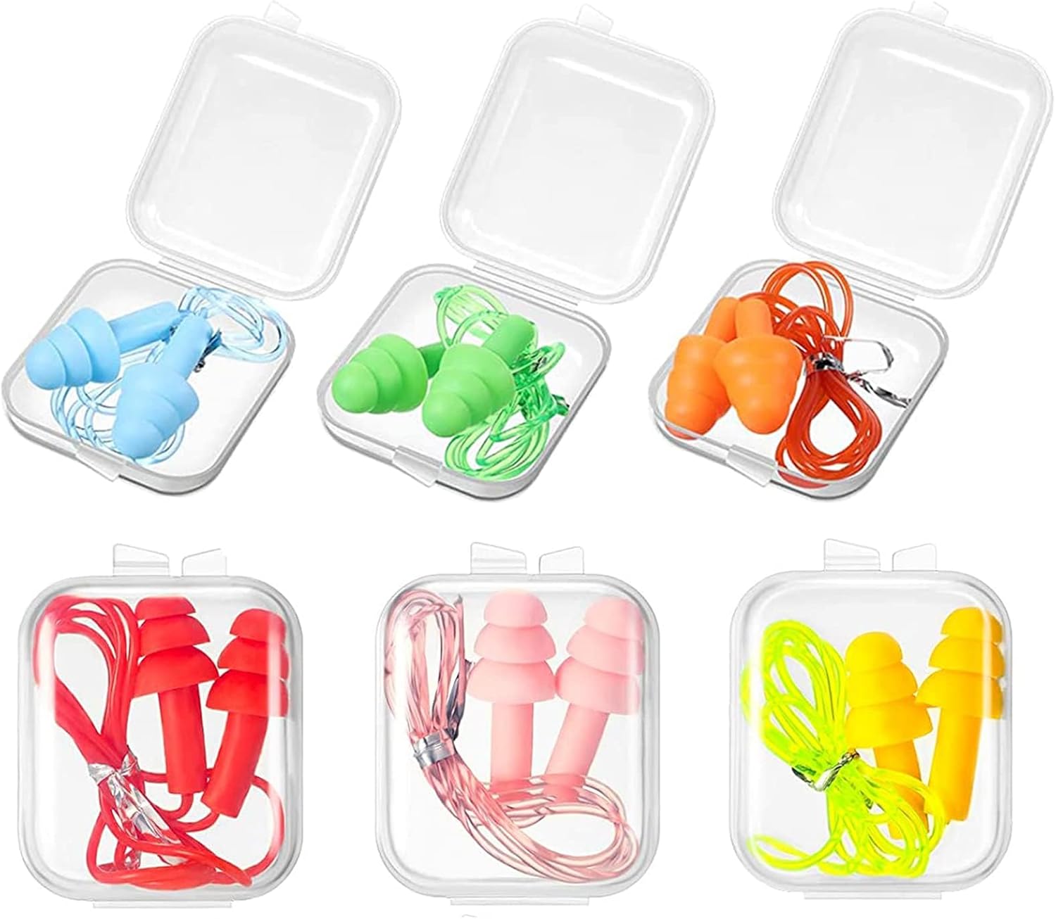 6Pairs Silicone Earplugs，Loop Earplugs Ear Plugs For Sleeping ...