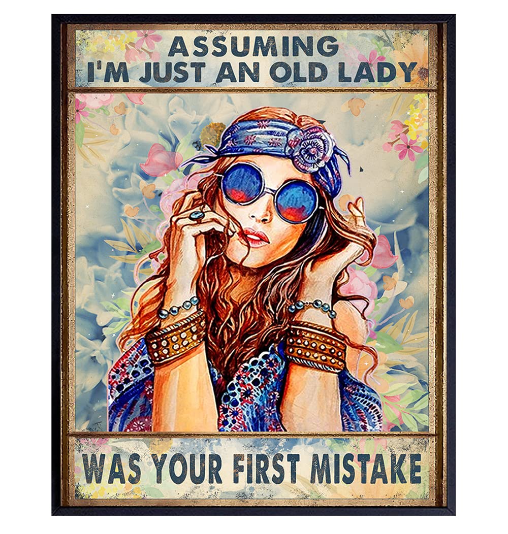 Amazon.com: Assuming I'm Just An Old Lady - Hippie Bohemian Room Decor ...