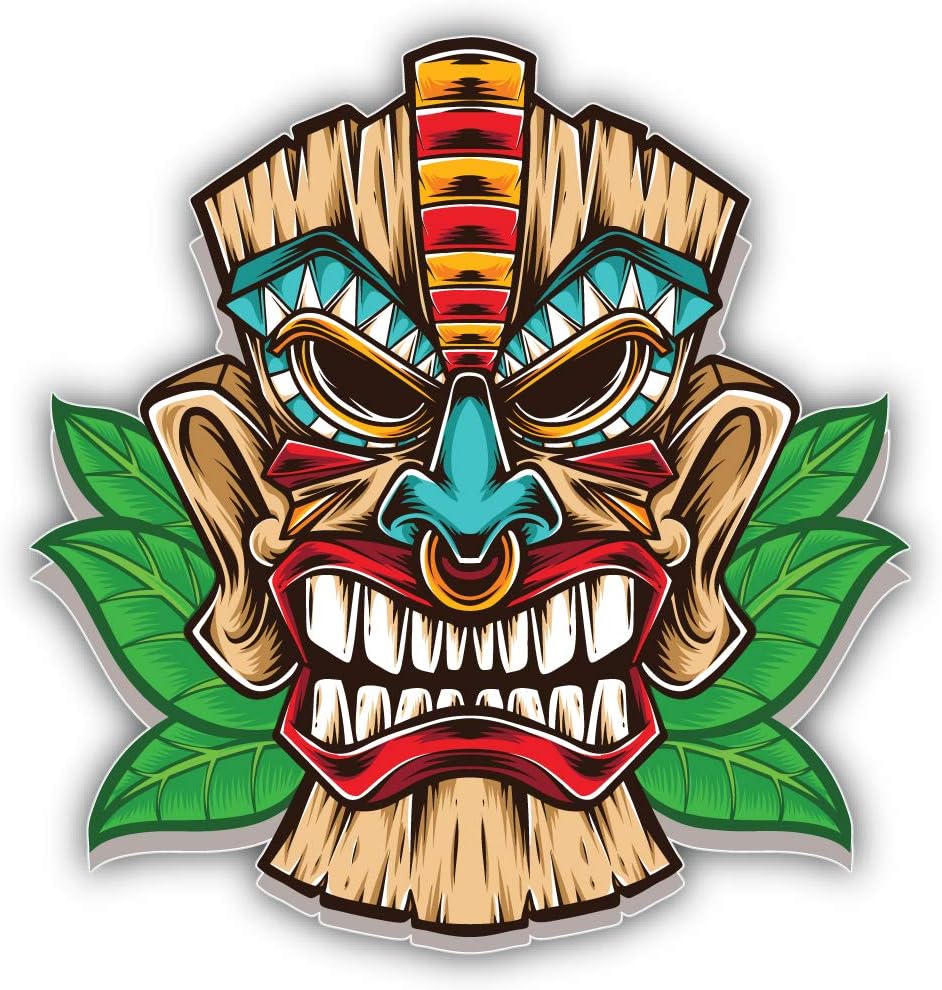 Amazon.com - Tiki God Totem Pole Pairs Decal (12" x 3" Each)