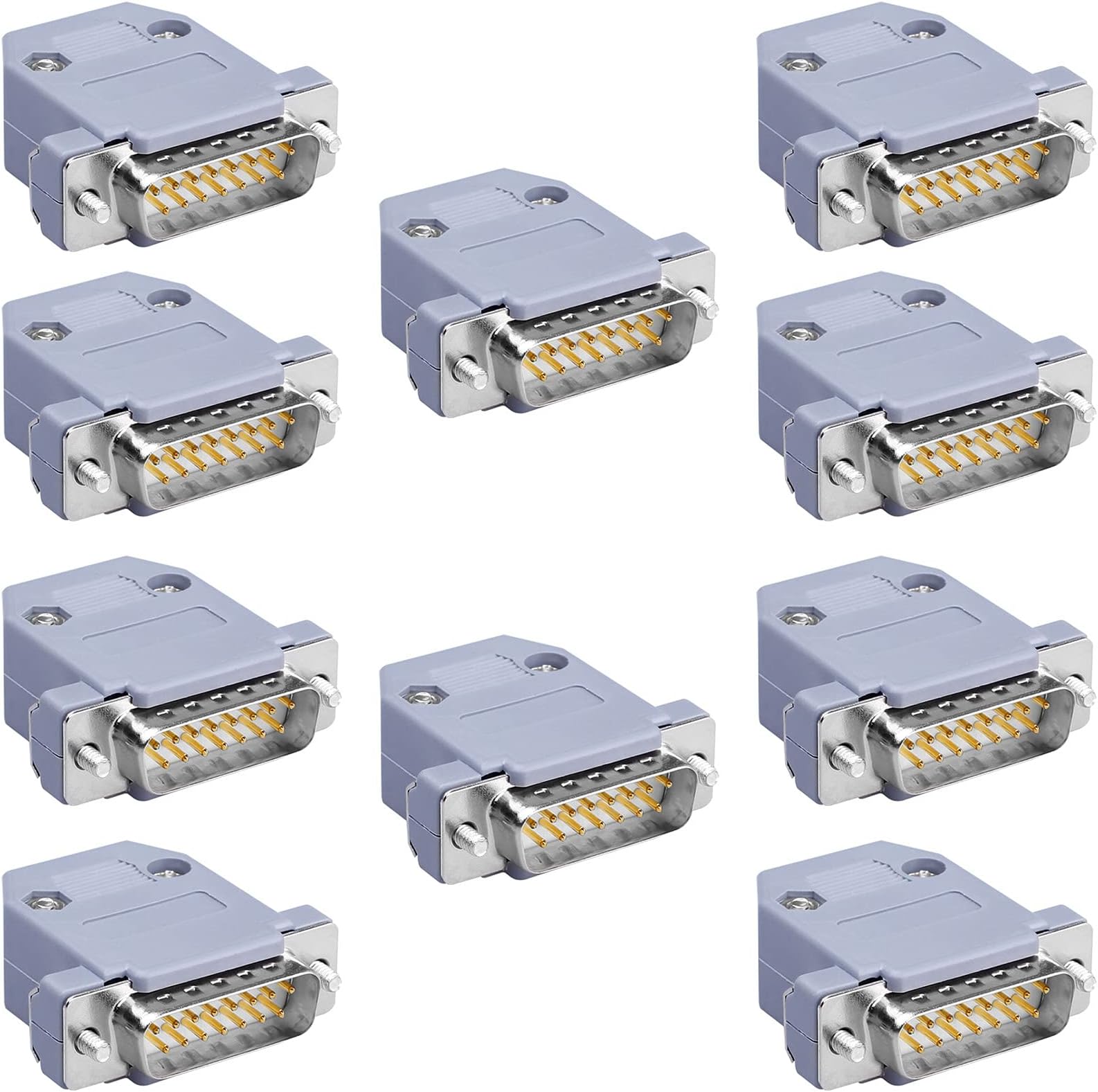 Amazon.com: Jienk 10PCS DB9 Male Female RS232 D-SUB Serial Solder Cup ...