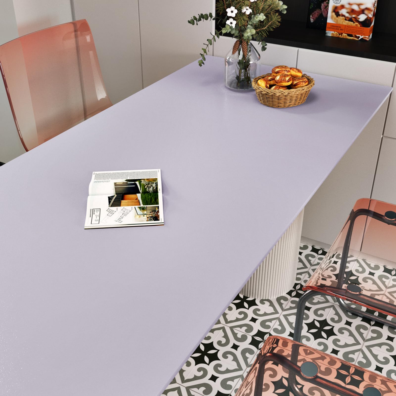 Skyblur Lavender Purple Peel and Stick Contact Paper for Countertops ...