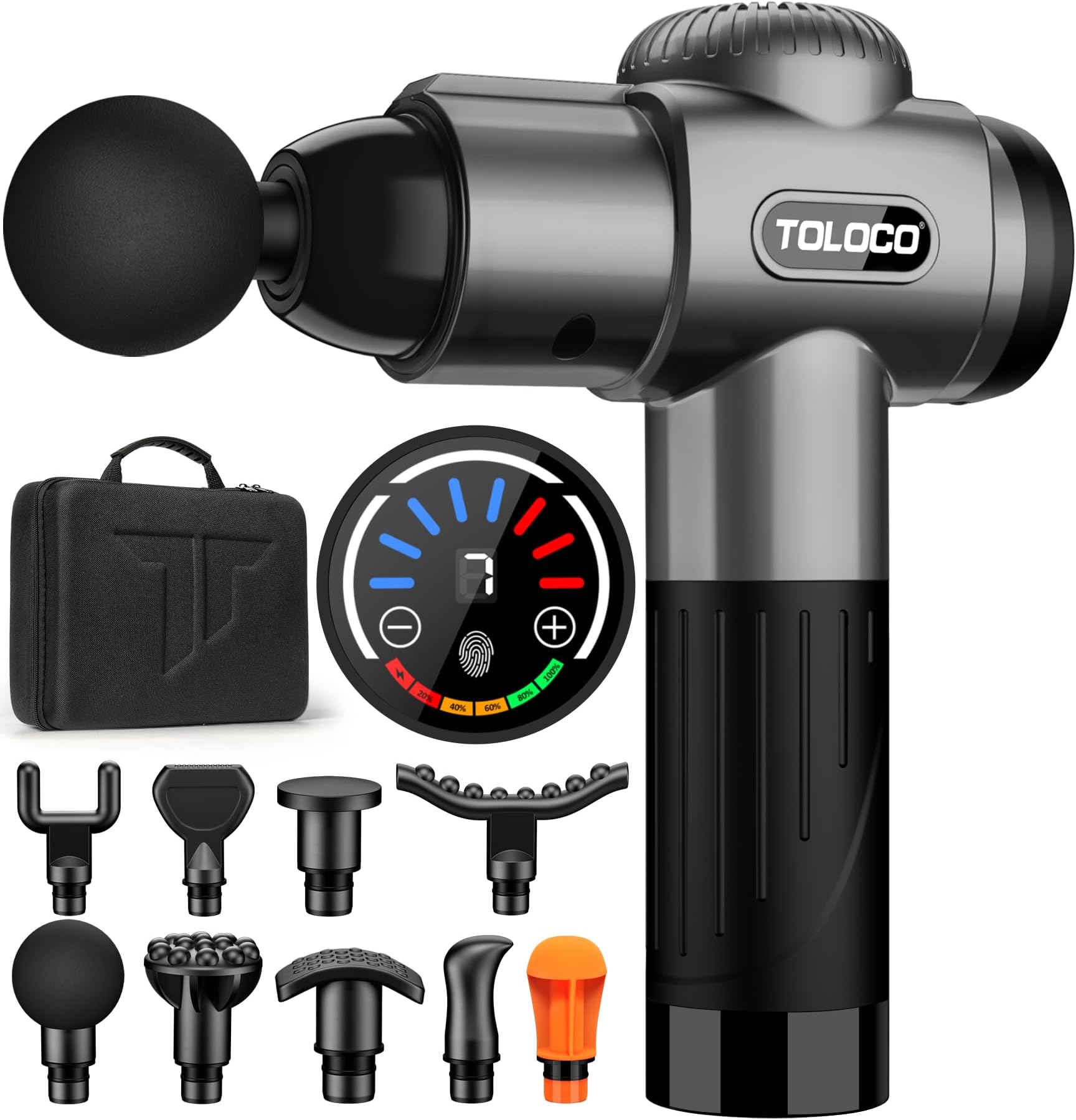 Amazon.com: TOLOCO Massage Gun, Deep Tissue Back Massager for Athletes ...