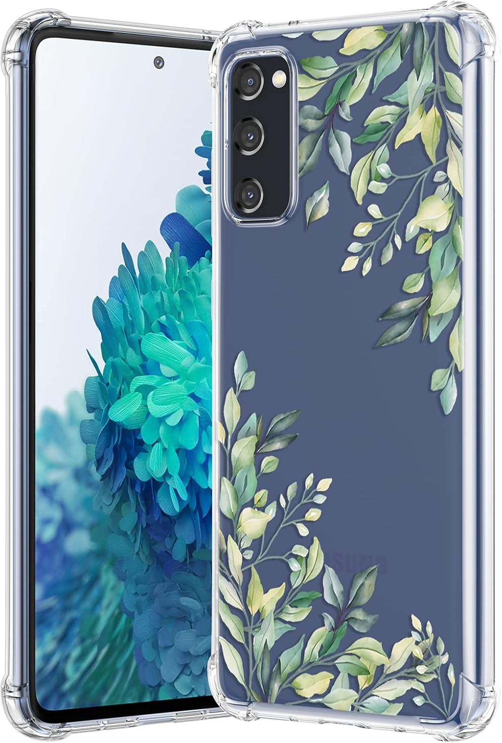 Amazon.com: RALEAVO Floral Case for Samsung Galaxy S20 FE 5G,Clear ...