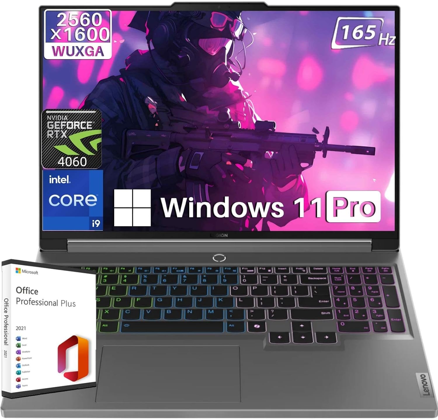 Amazon.com: Lenovo Legion 5i Gaming Laptop, 16” WQXGA 165Hz Display ...