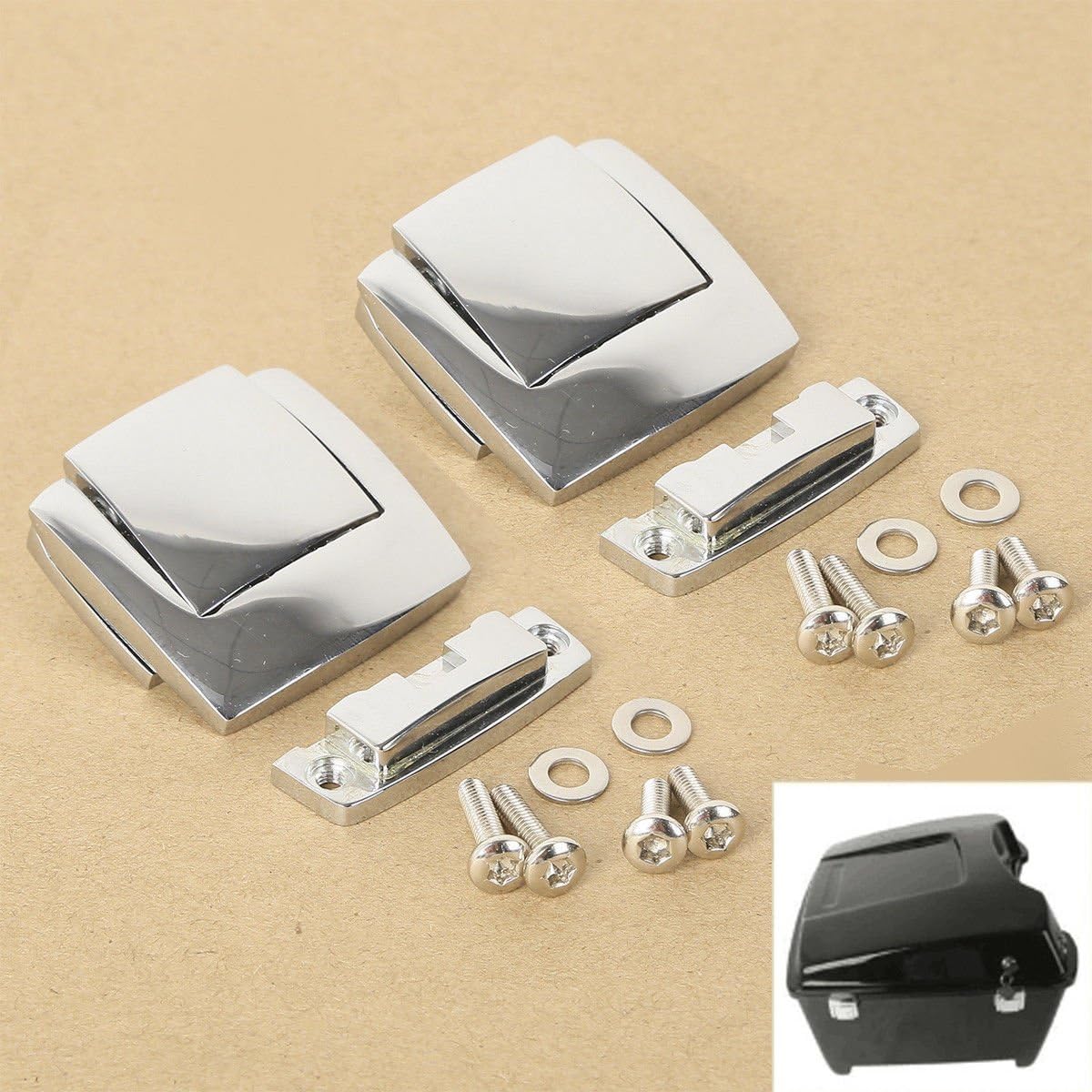Amazon.com: Razor King Tour Pak Trunk Latches For Harley Touring ...