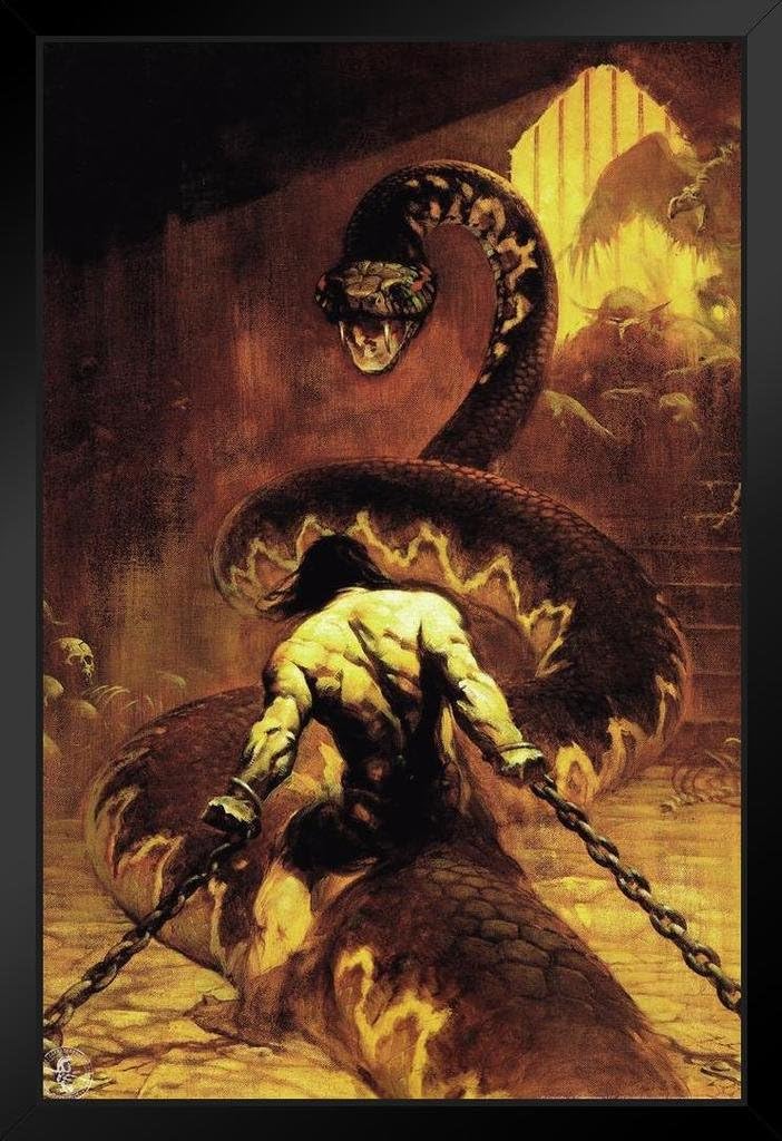 Buy Chained by Frank Frazetta Wall Art Gothic Fantasy Decor Frank ...