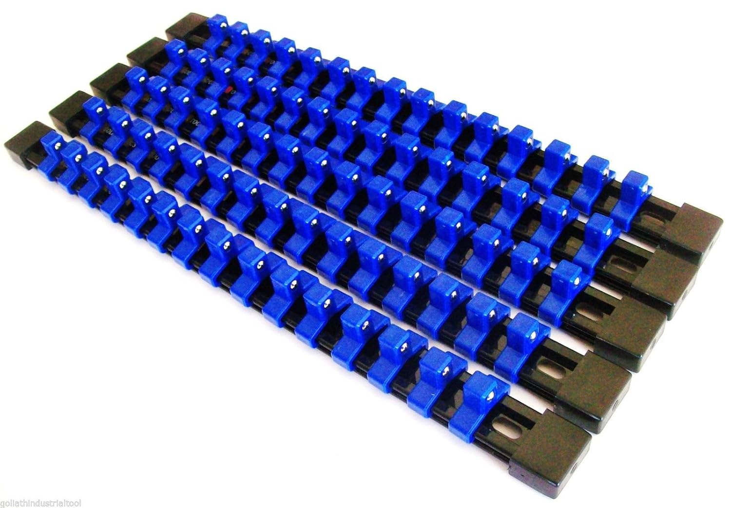 Amazon.com: 5 Goliath Industrial 3/8" Abs Mountable Socket Rail Holder ...