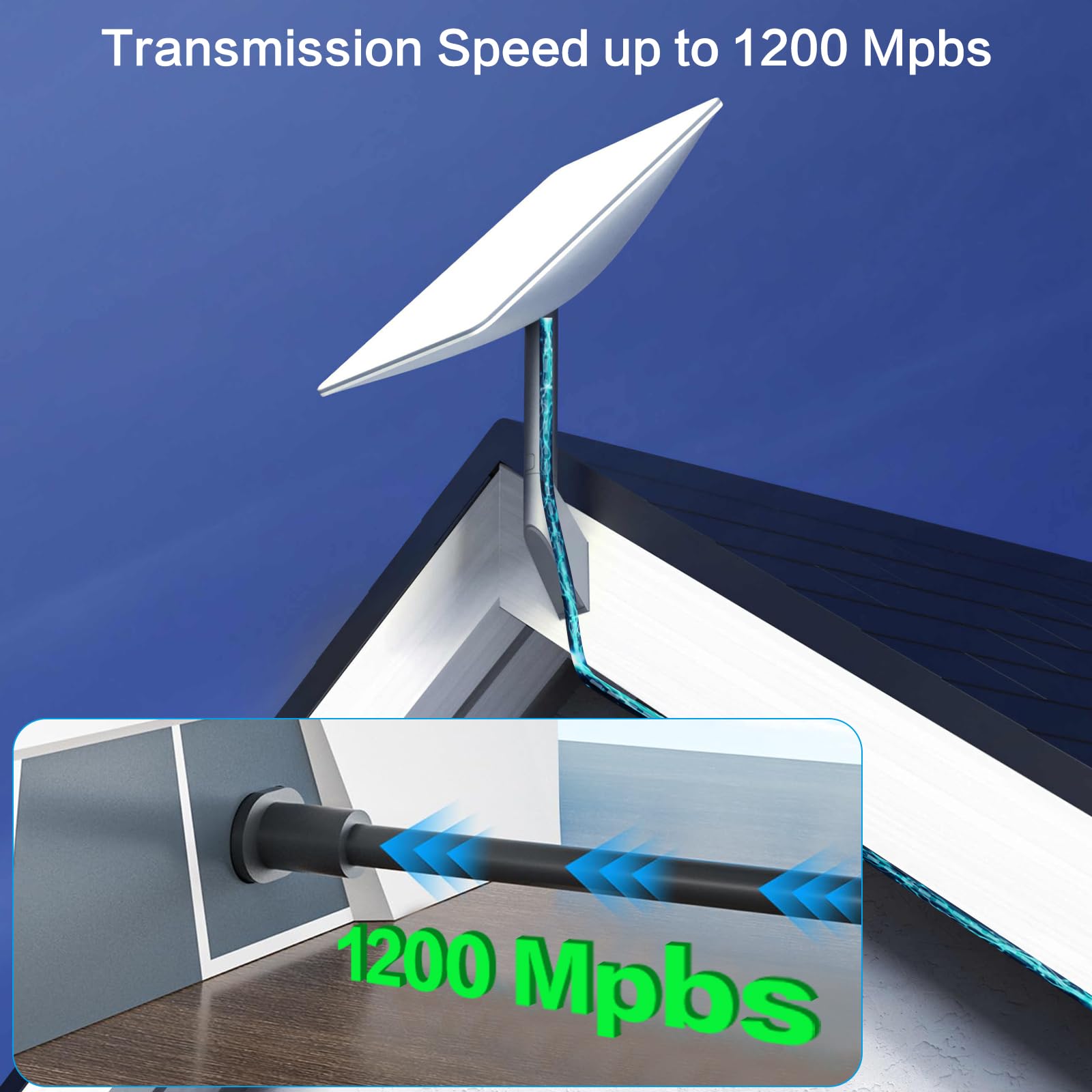 Snapklik.com : Koolertron Starlink Gen 3 Cable 100FT Waterproof ...