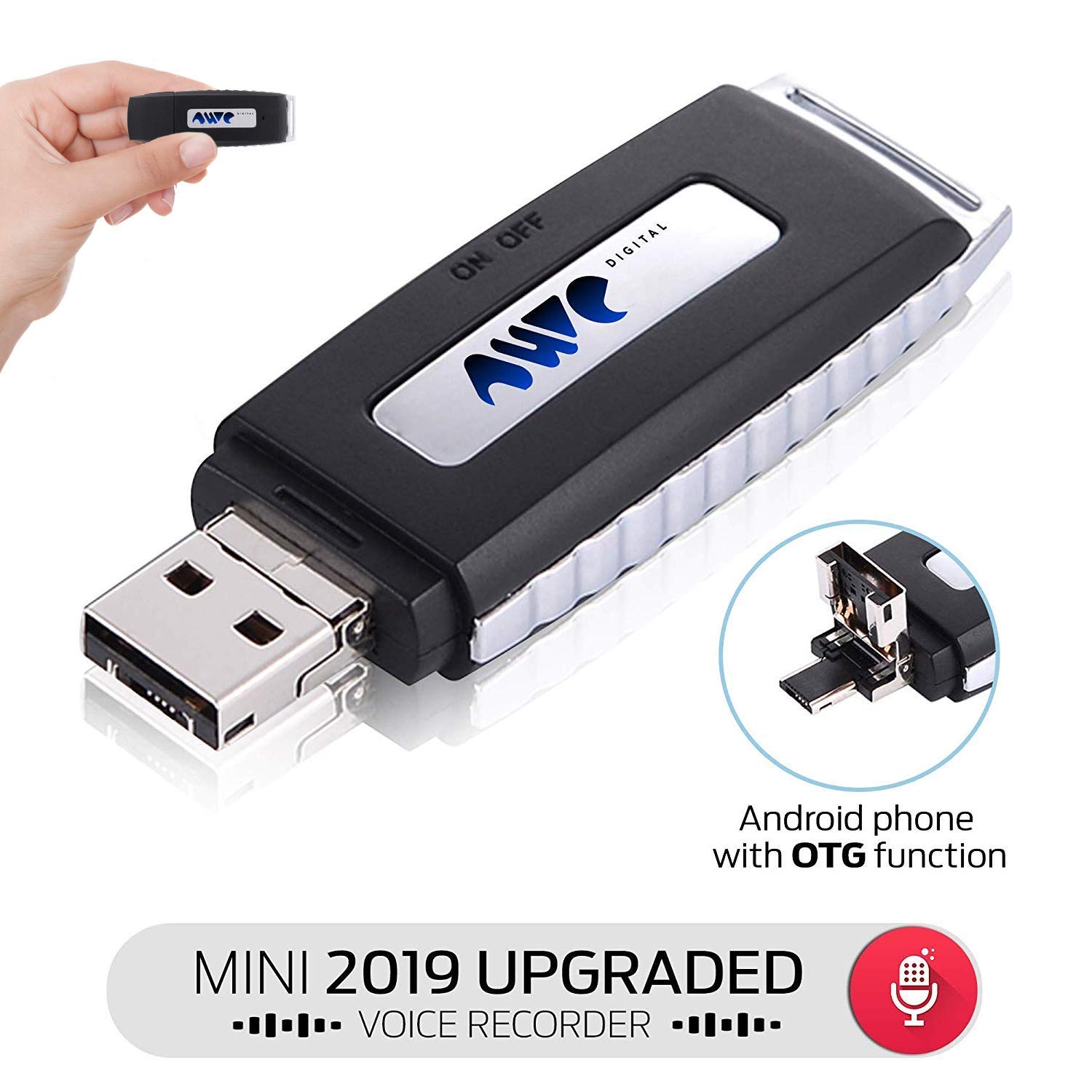 Amazon.com: Mini Voice Recorder - 8GB USB Flash Drive | Sound Audio ...