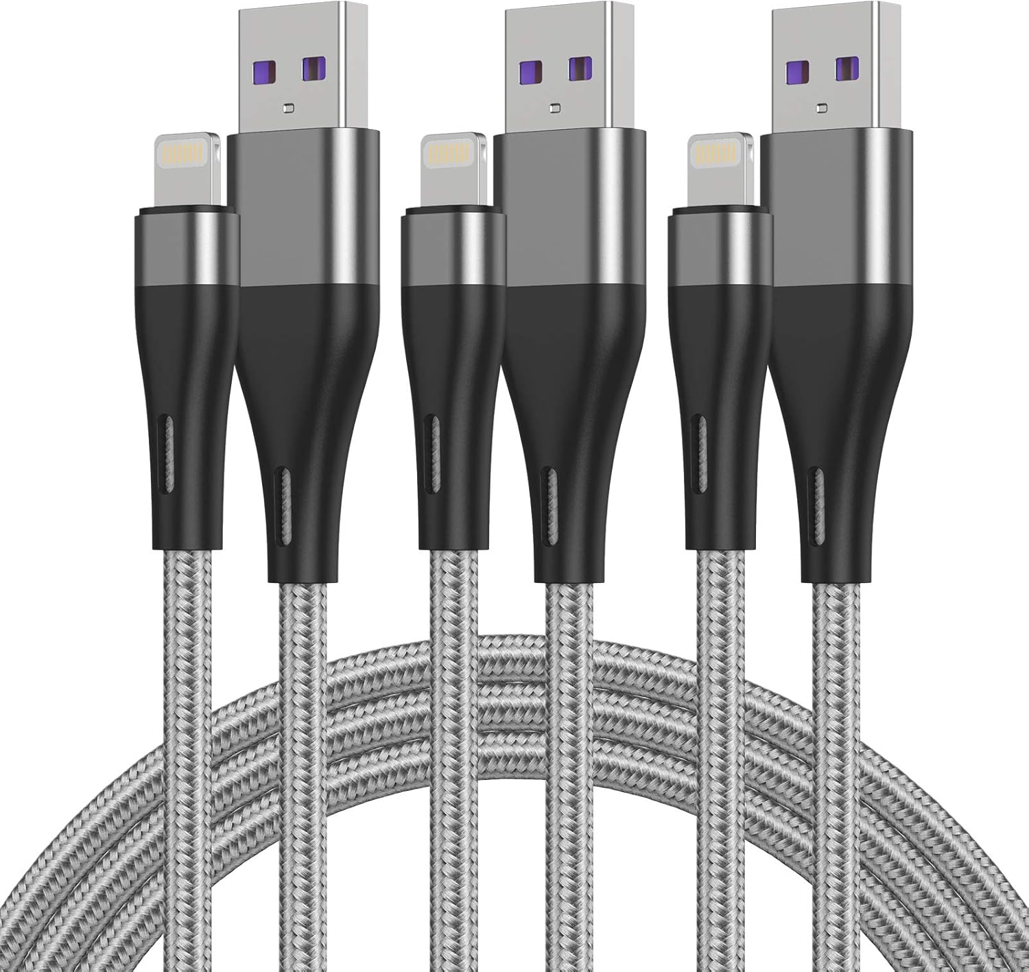 Amazon.com: iPhone Charger(6.6FT/3Pack) Lightning Cable,[MFi Certified ...