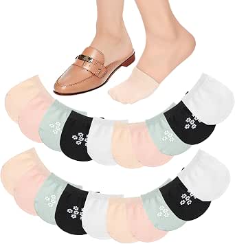 Amazon.com: QFGasre 8 Pairs No-Show Sock Toe Socks Womens for Mules ...