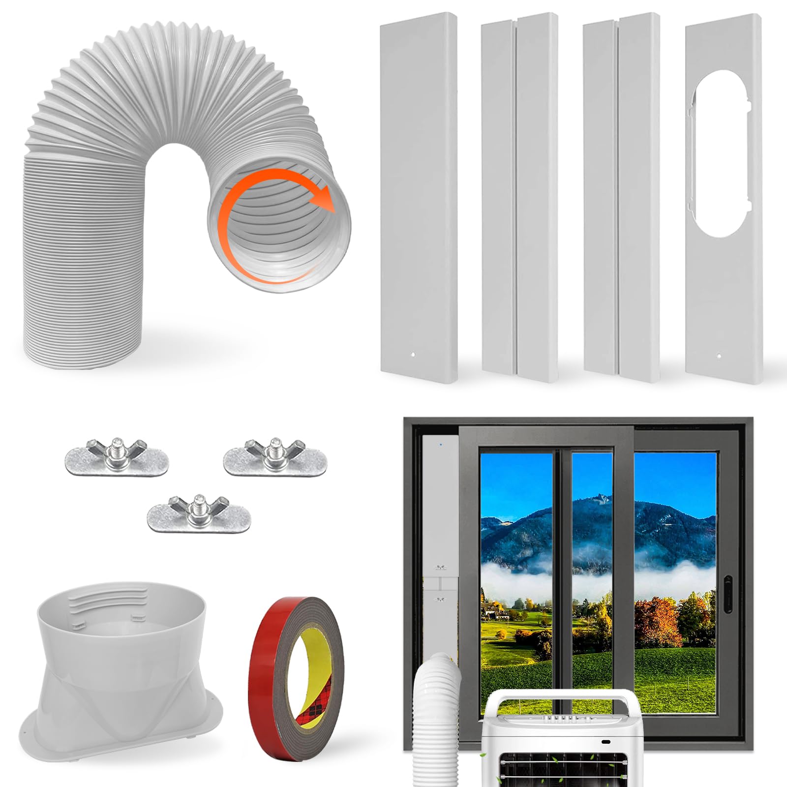 Snapklik.com : DSHFKLX Portable Air Conditioner Window Vent Kit