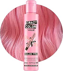 Crazy Color Candy Floss Semi-Permanent Hair Dye. Highly Pigmented Pink ...