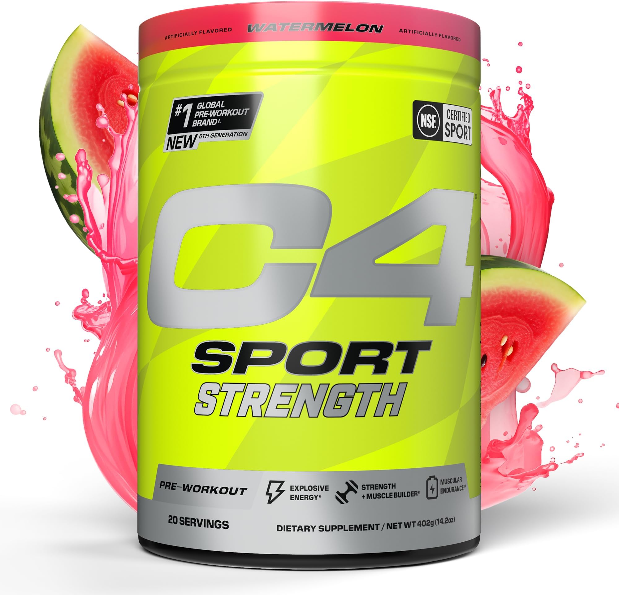 Amazon.com: Cellucor C4 Sport Strength Pre Workout Powder - NSF ...