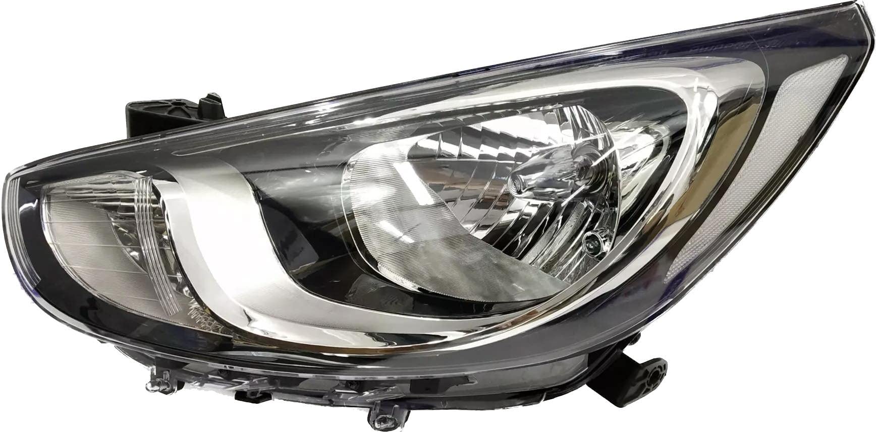 K D Headlight for Hyundai Verna Fluidic (Left/Passenger Side) 2011-2014 ...