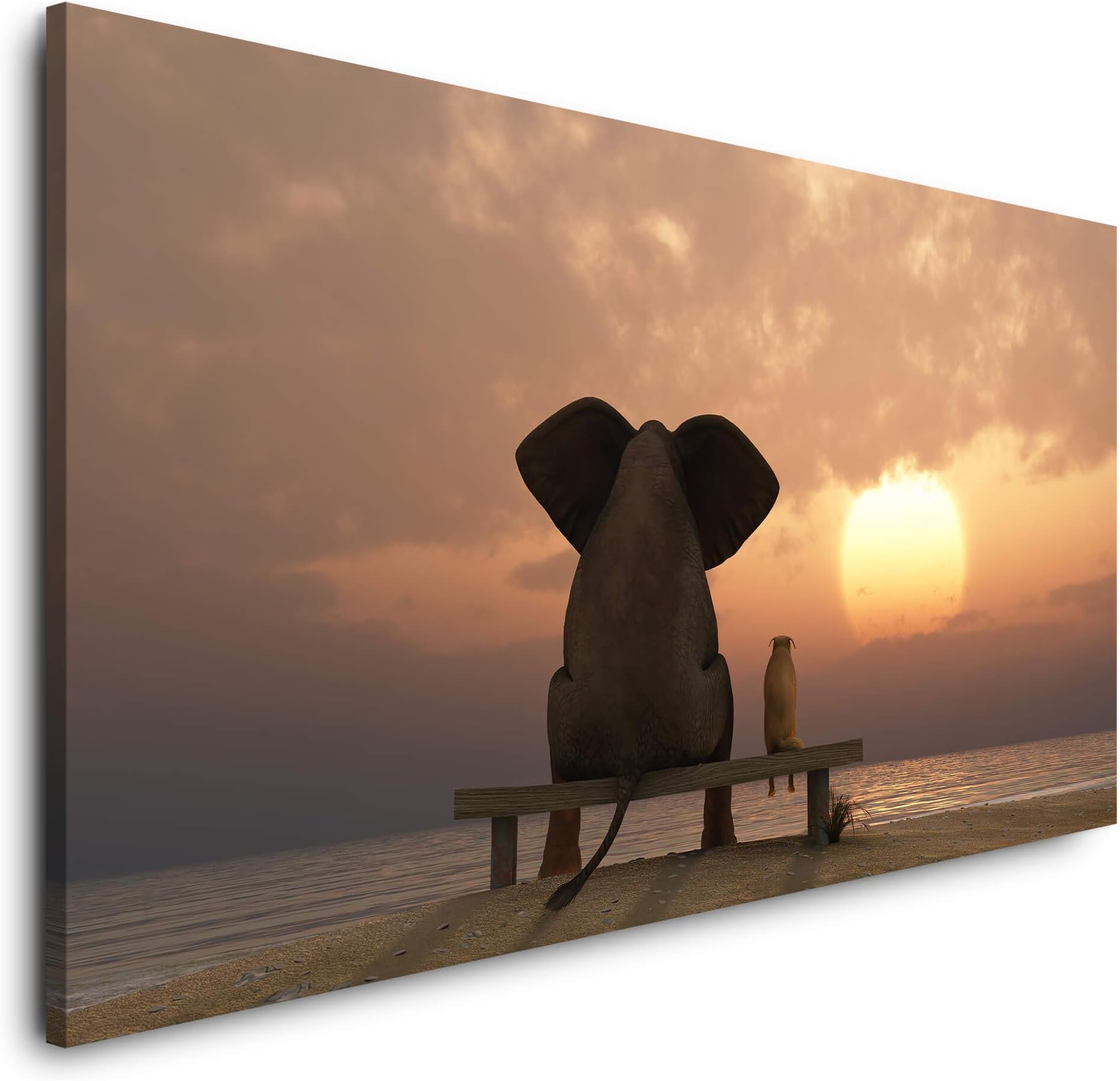 Amazon.de: Gemini _ Mall® handgemaltes ölgemälde bunter Elefant auf ...