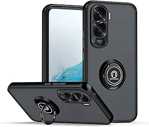 XINYEXIN Coque pour Honor 90 Lite 5G, Etui Téléphone Antichoc avec Anneau de Support, Hard PC et ...