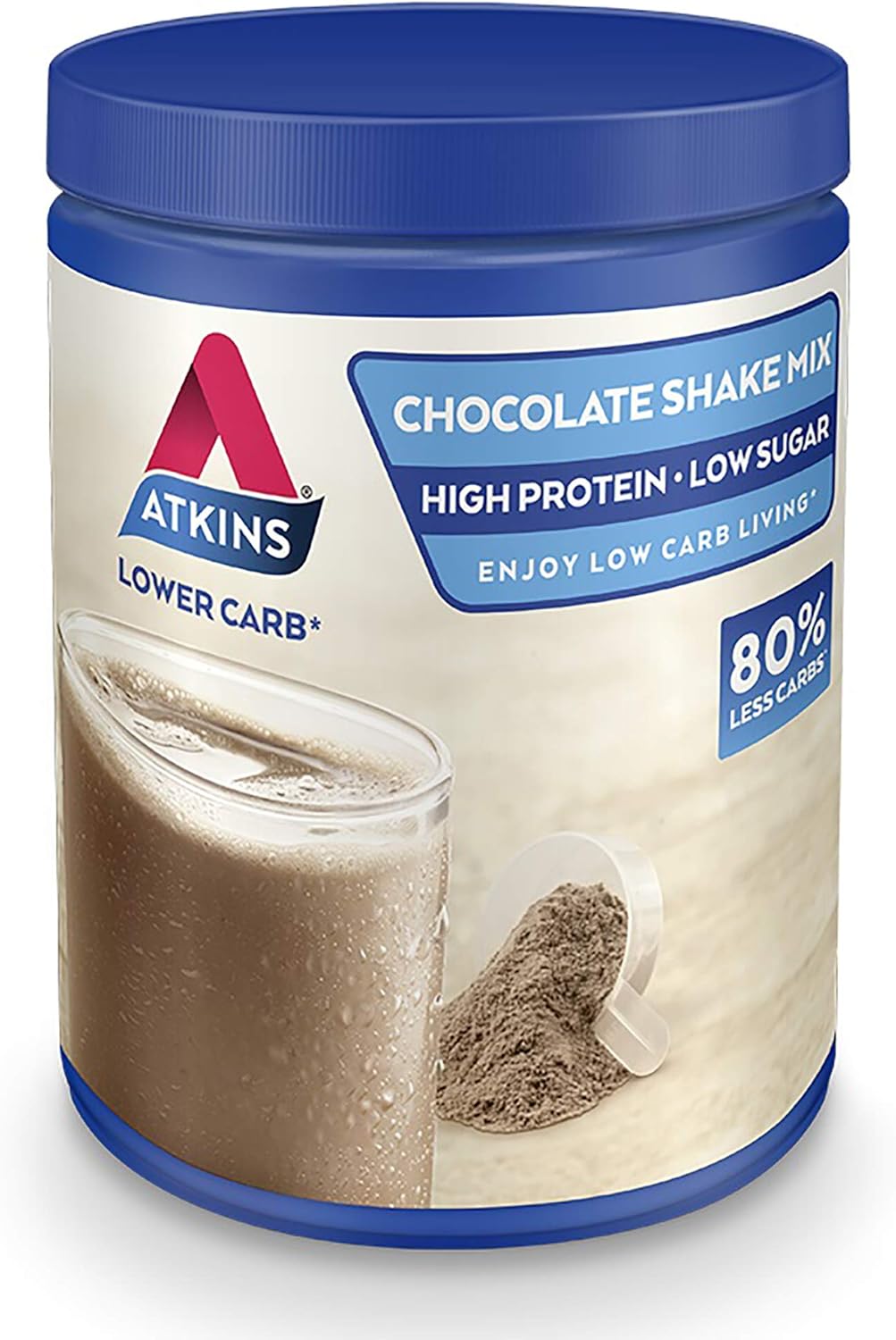 Atkins High Protein Shake Powder, Keto, Low Carb, Low Sugar, Chocolate ...